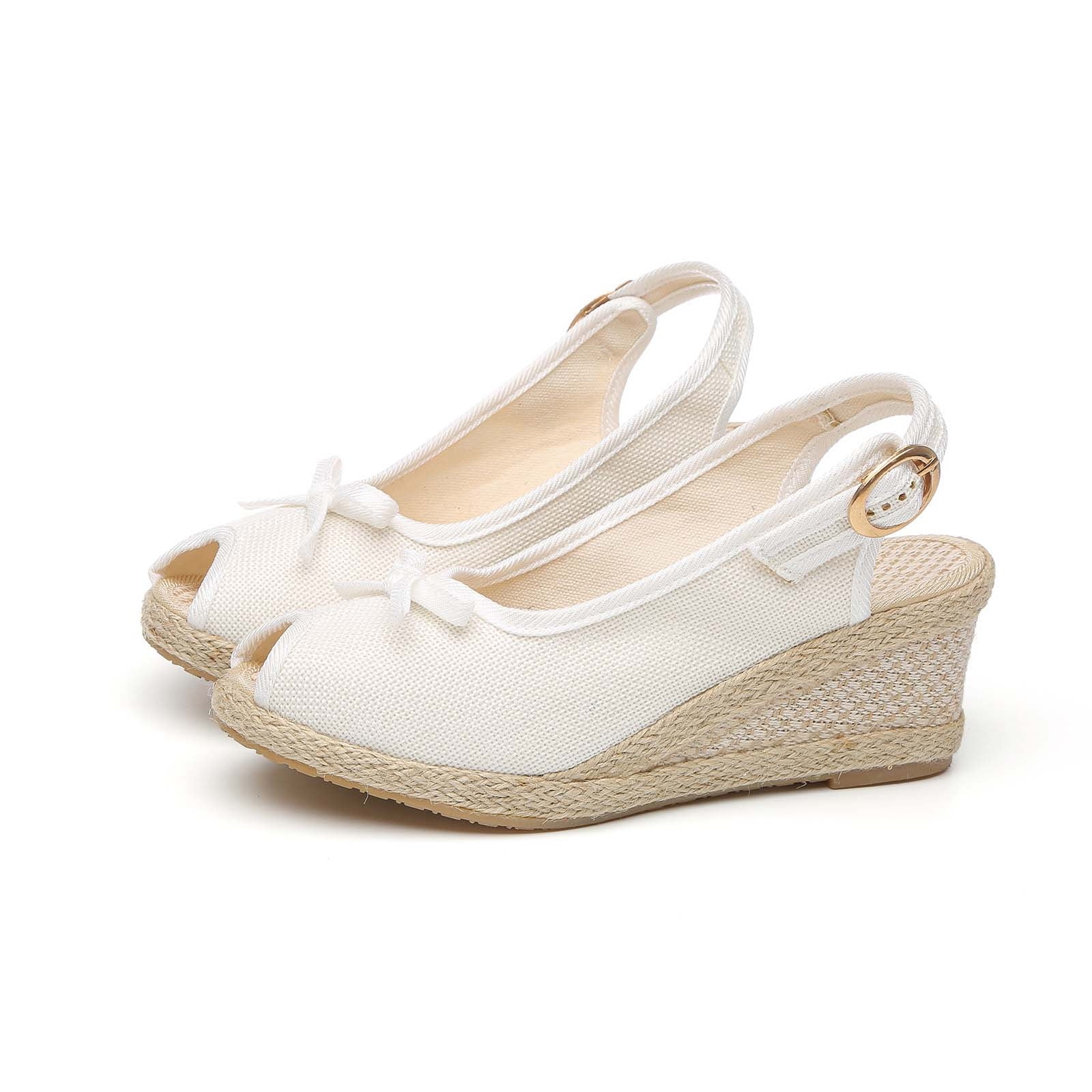 KBODIU Closed Toe Platform Wedge Sandals for Women, Women's High Heels ...