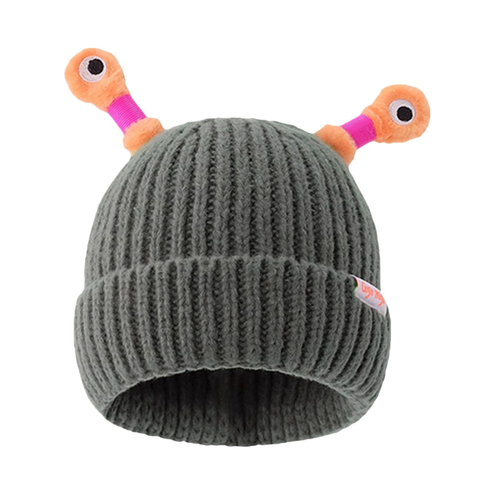 KBODIU Cute and Funny Knitted Wool Hat Eyes and Antennas Fresh and ...