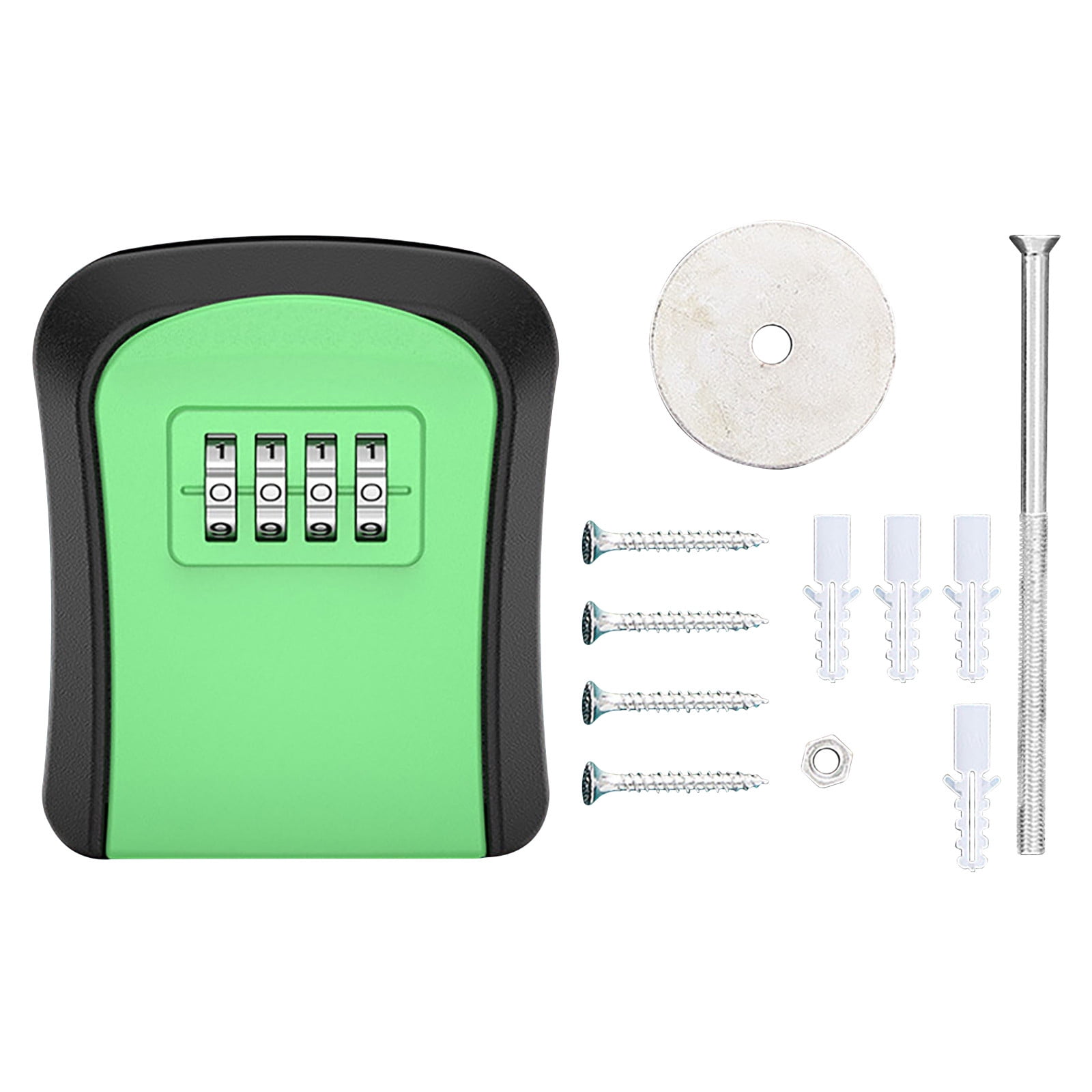 KBODIU Key Lock Box Combination Lock Box Wall Mounted Key Storage Box ...