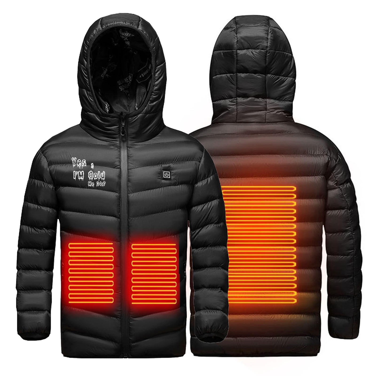 KBODIU Kids Heated Jacket USB Intelligent Constant Temperature Heated ...