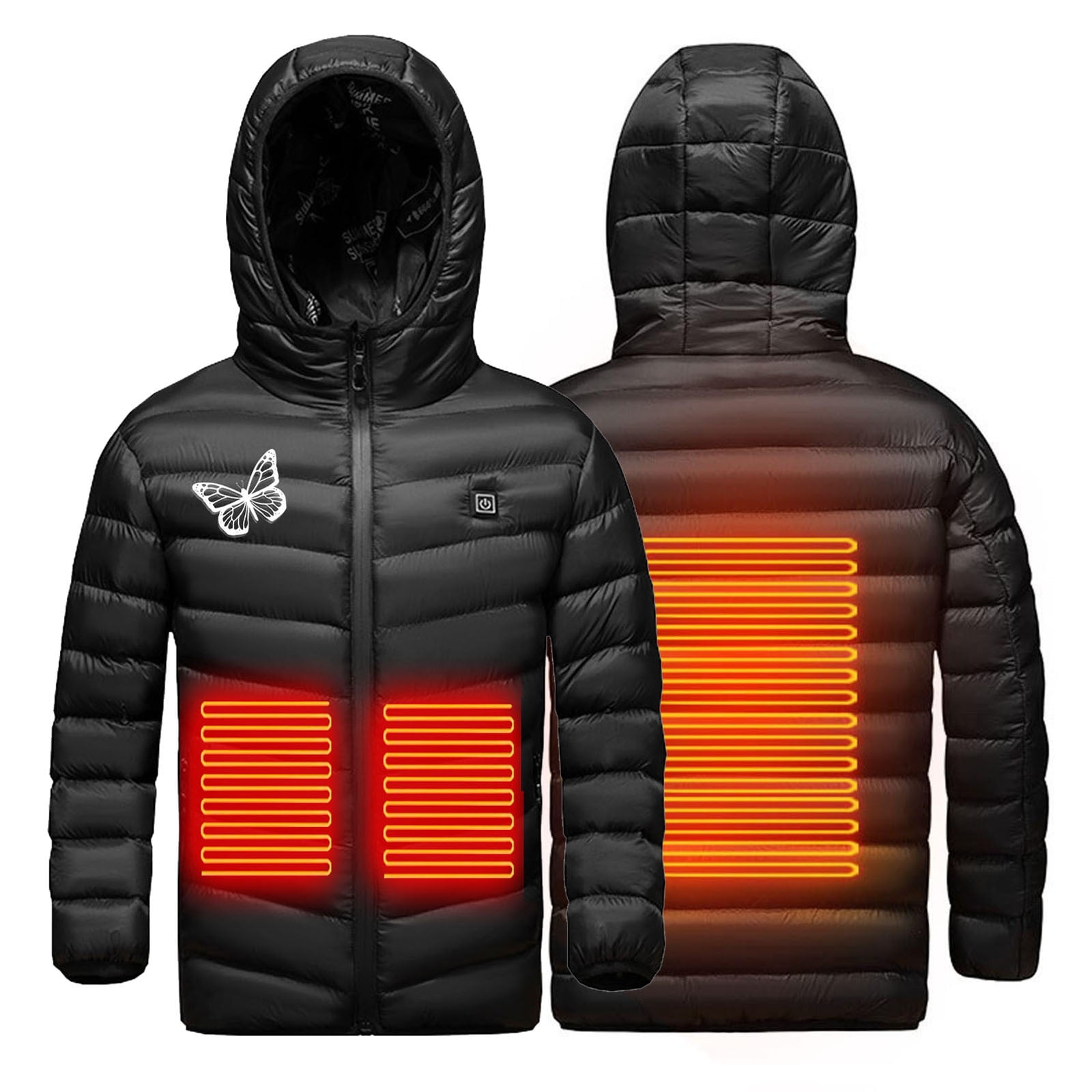 KBODIU Kids Heated Jacket USB Intelligent Constant Temperature Heated ...