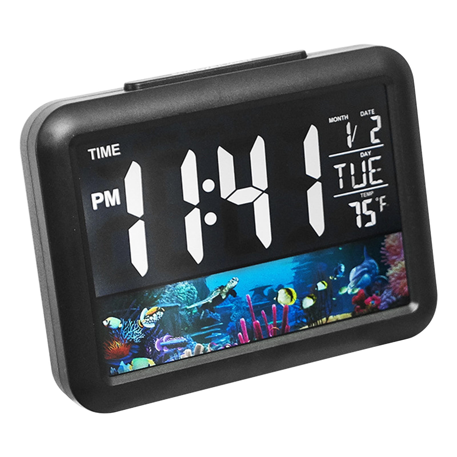 KBODIU New Interesting Color Screen Alarm Clock Children's Electronic ...