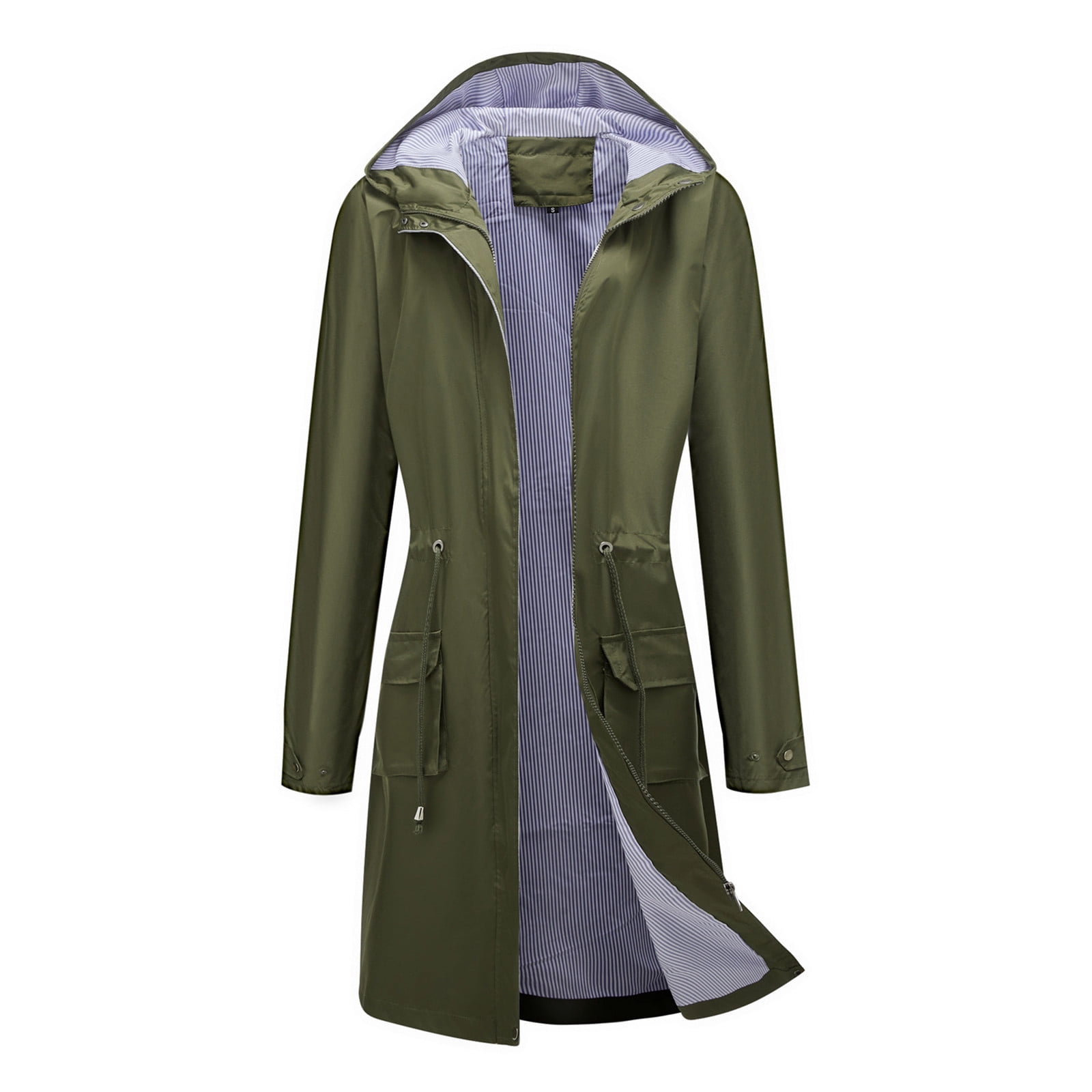 KBODIU Women Raincoats Windbreaker Rain Jacket Waterproof Lightweight ...