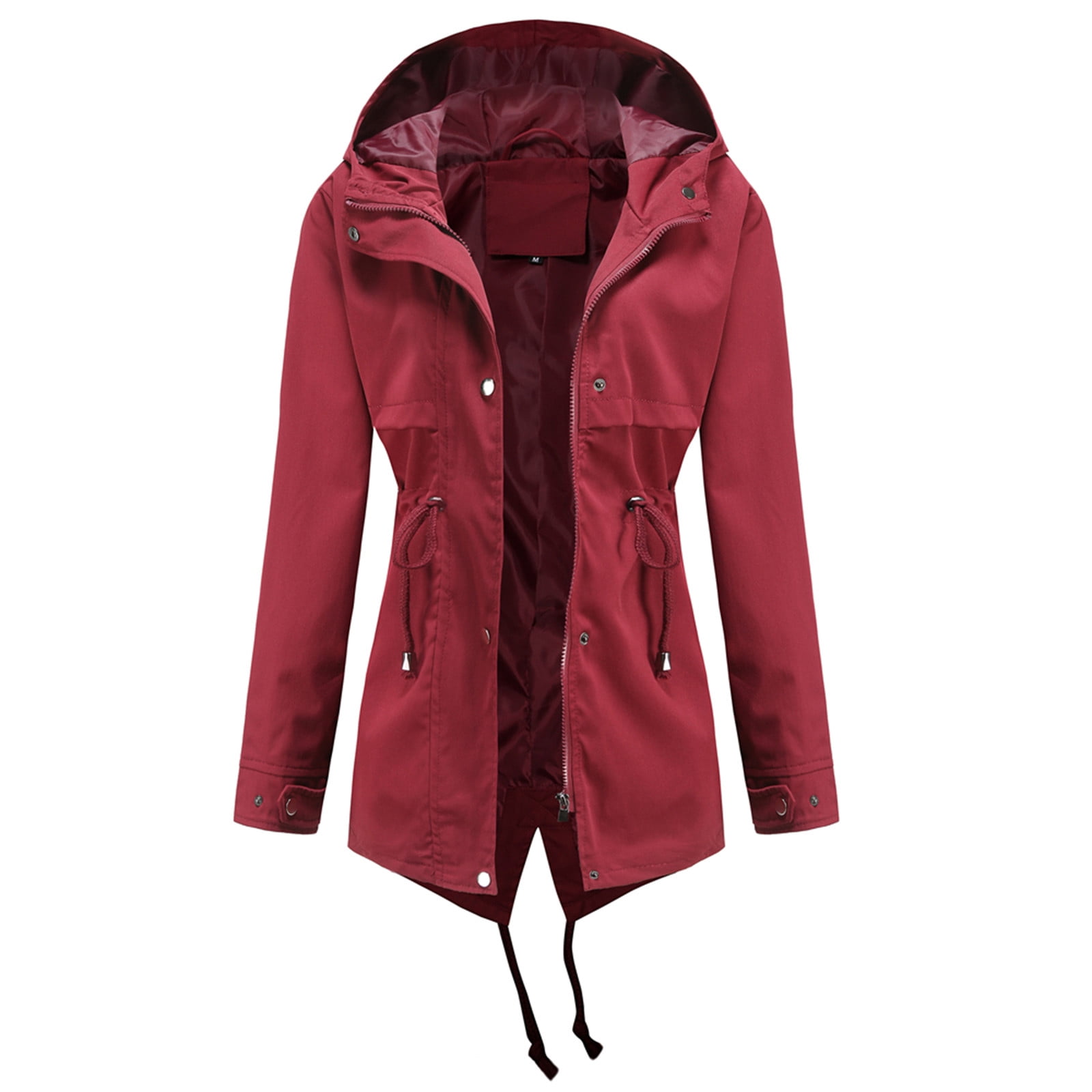 Kbodiu Womens Raincoats Windbreaker Rain Jacket Waterproof Lightweight