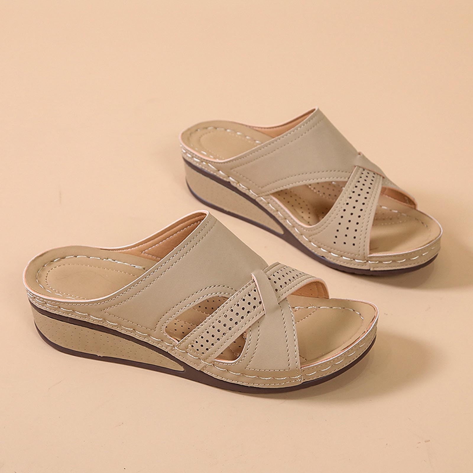 KBODIU Women's Sandals, Women Orthopedic Sandals with Arch Support ...