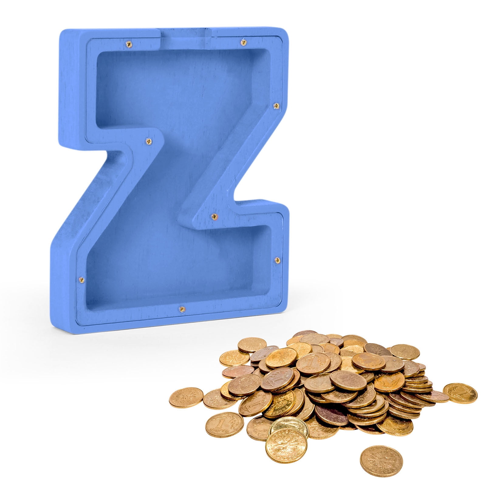 KBODIU Wooden Money Bank Colored Letters Coin Bank Text Engraved Money ...