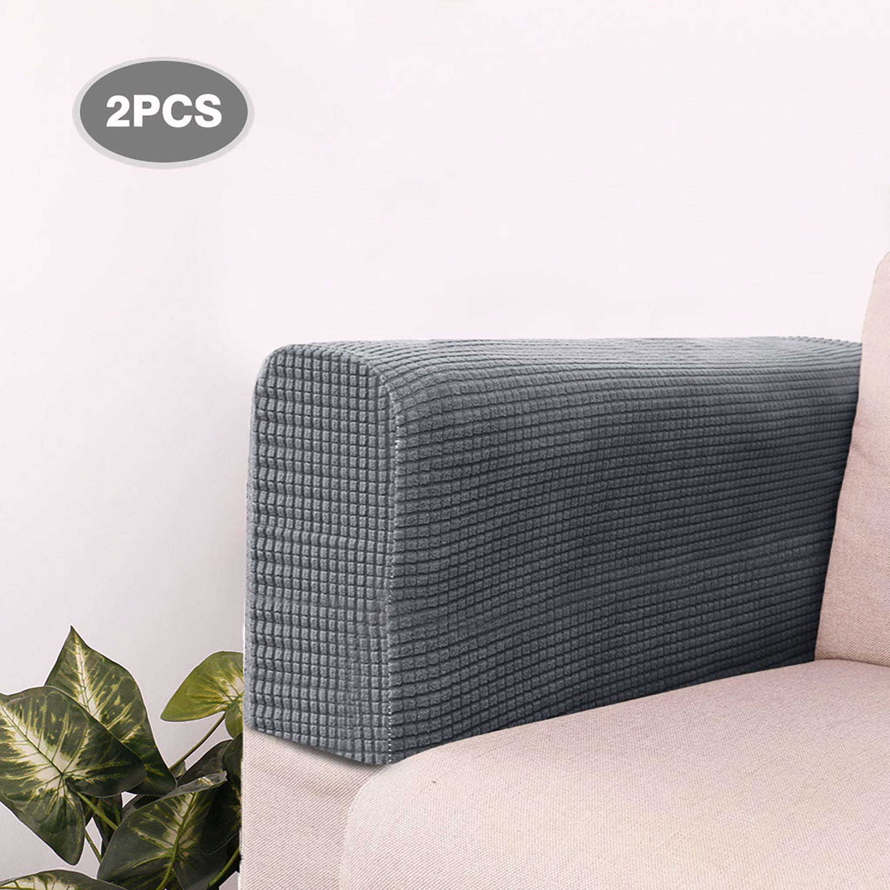 Kbook 2PCS Armrest Covers, Stretch Armchair Slipcover, Polyester ...