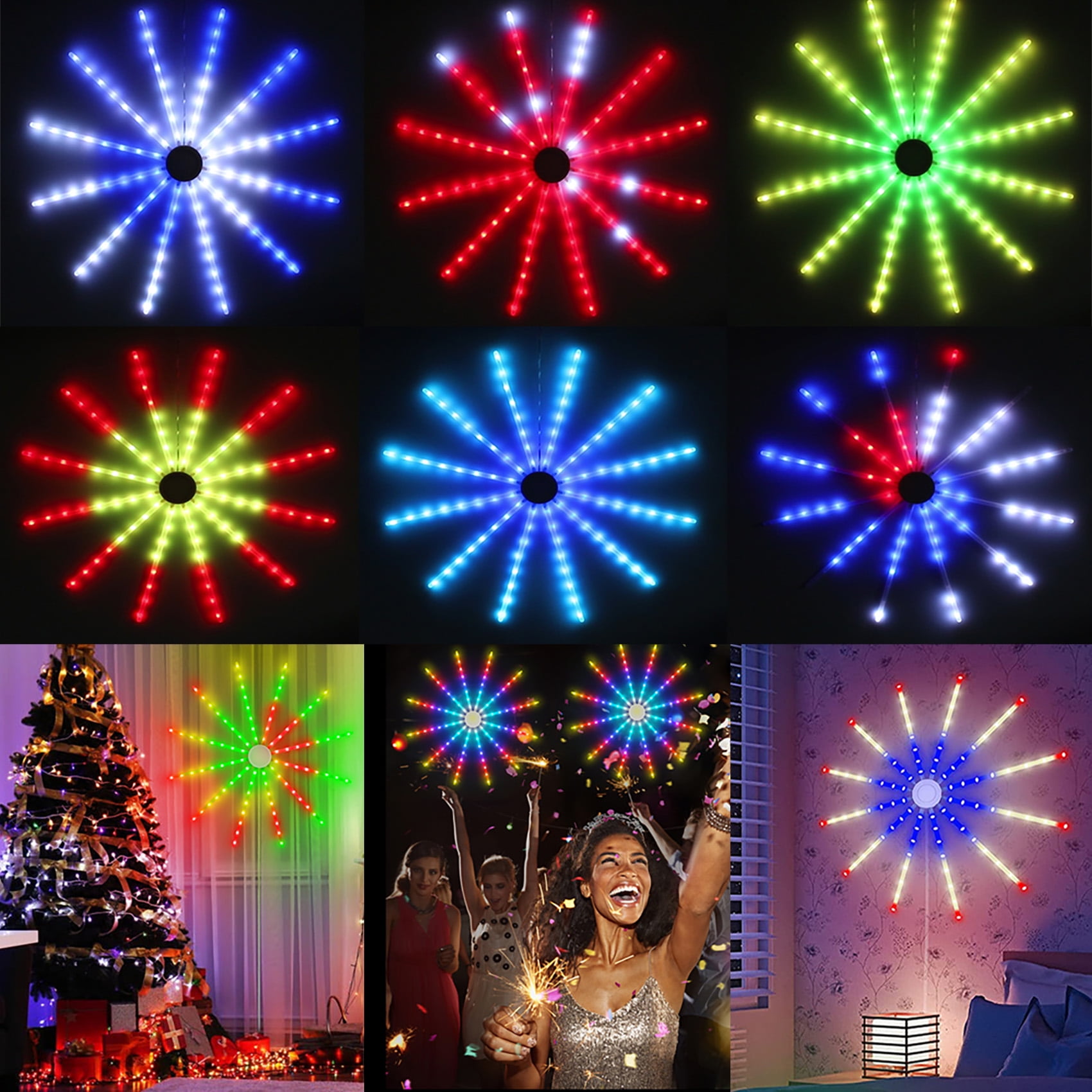 KBOOK LED Firework Light RGB Remote Control 18 Modes Dreamcolor String ...
