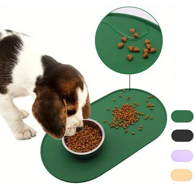 KBOOK Pet Dog Cat Feeding Mat Dog Food Mats for Floors Silicone ...