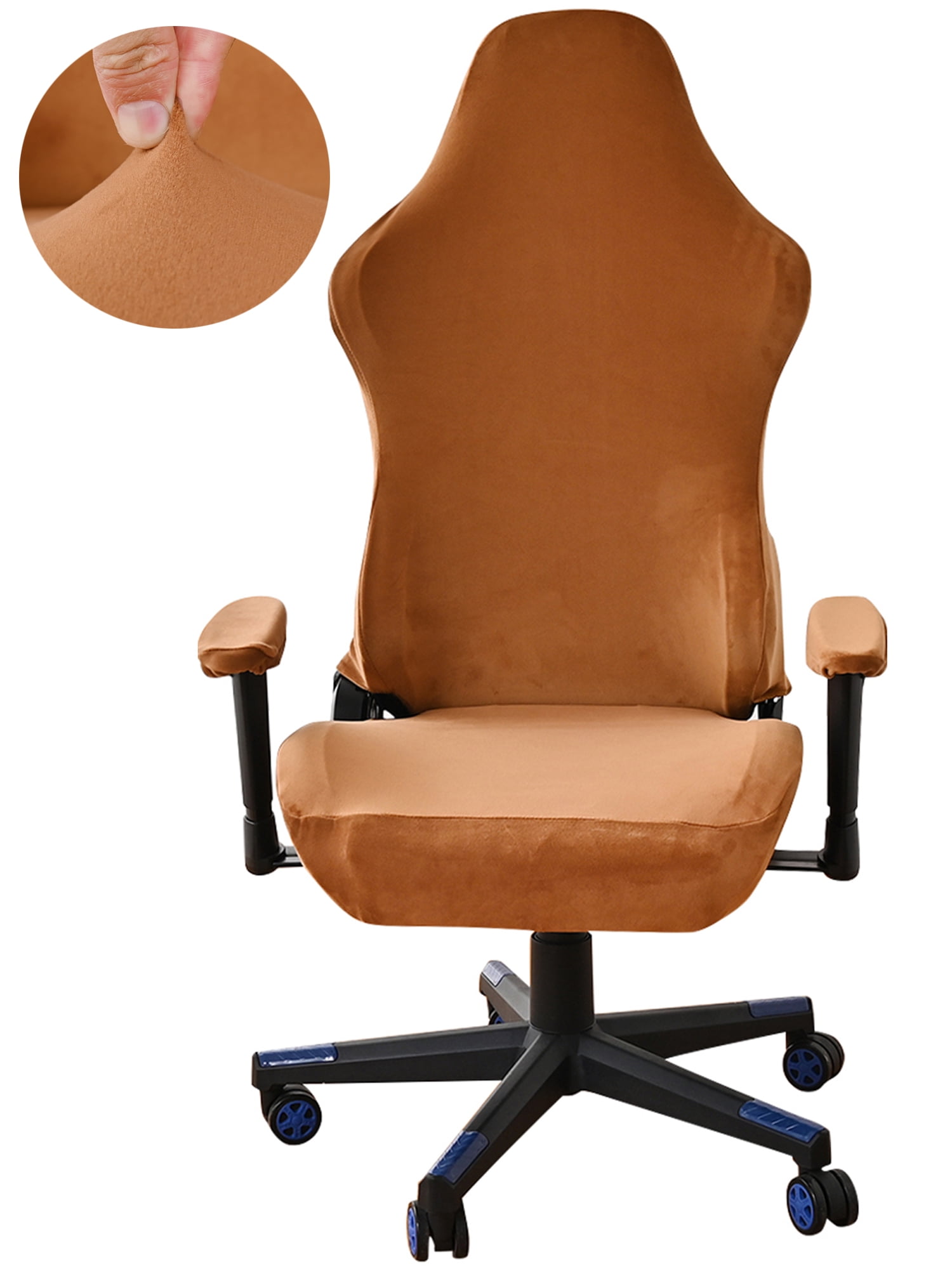 KBOOK Velvet Office Computer Chair Covers Universal Rotating Chair ...