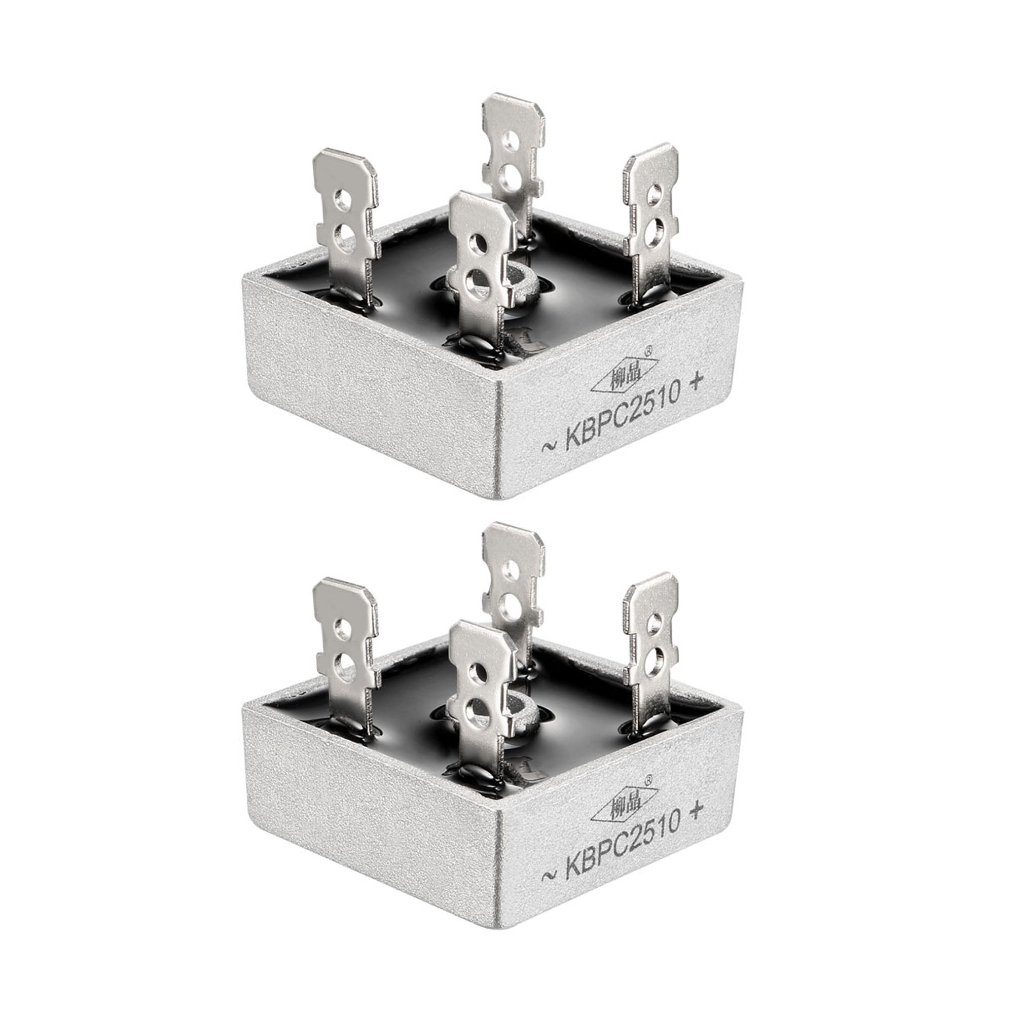 KBPC2510 1000V 25A Single Phase Bridge Rectifiers Half-Wave Gray 2Pcs ...