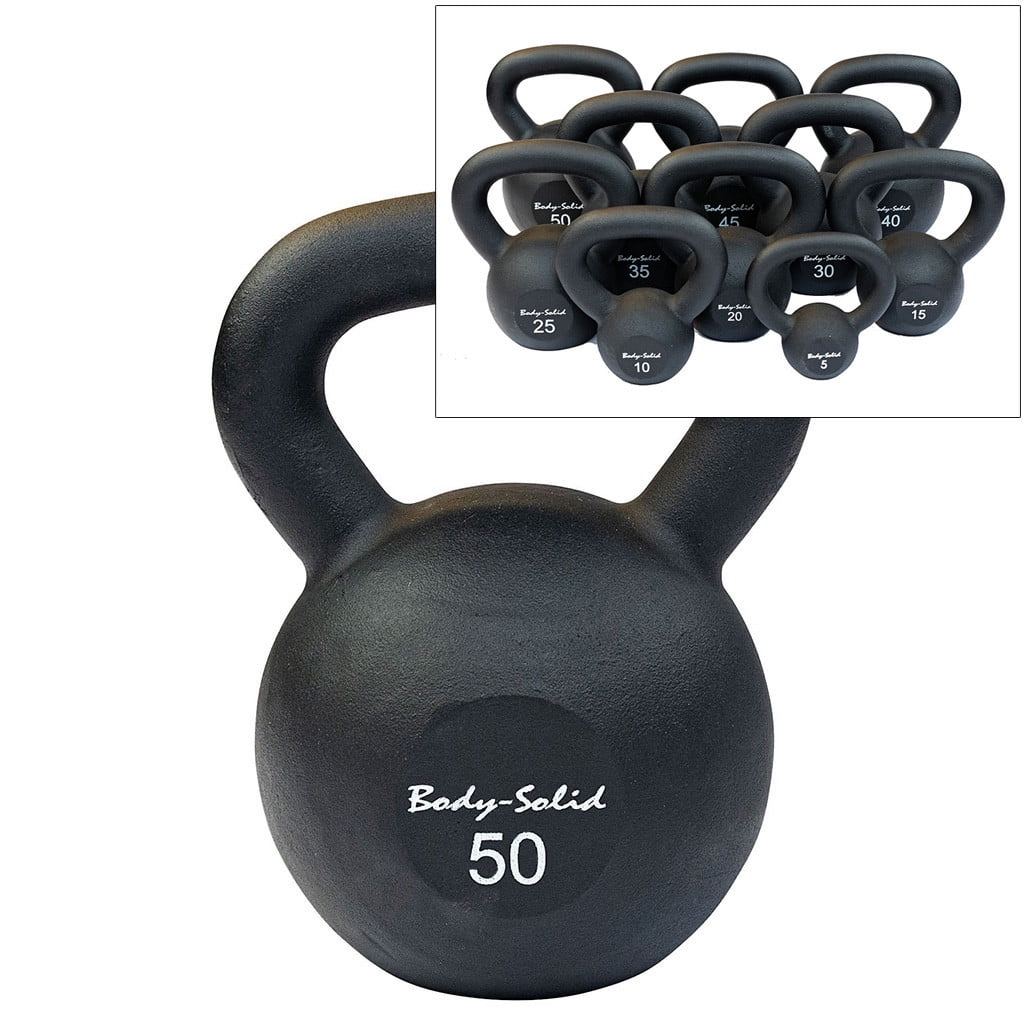 KBR30 - Iron Powder Coat Kettlebells 30 Pounds - Body-Solid - Walmart.com