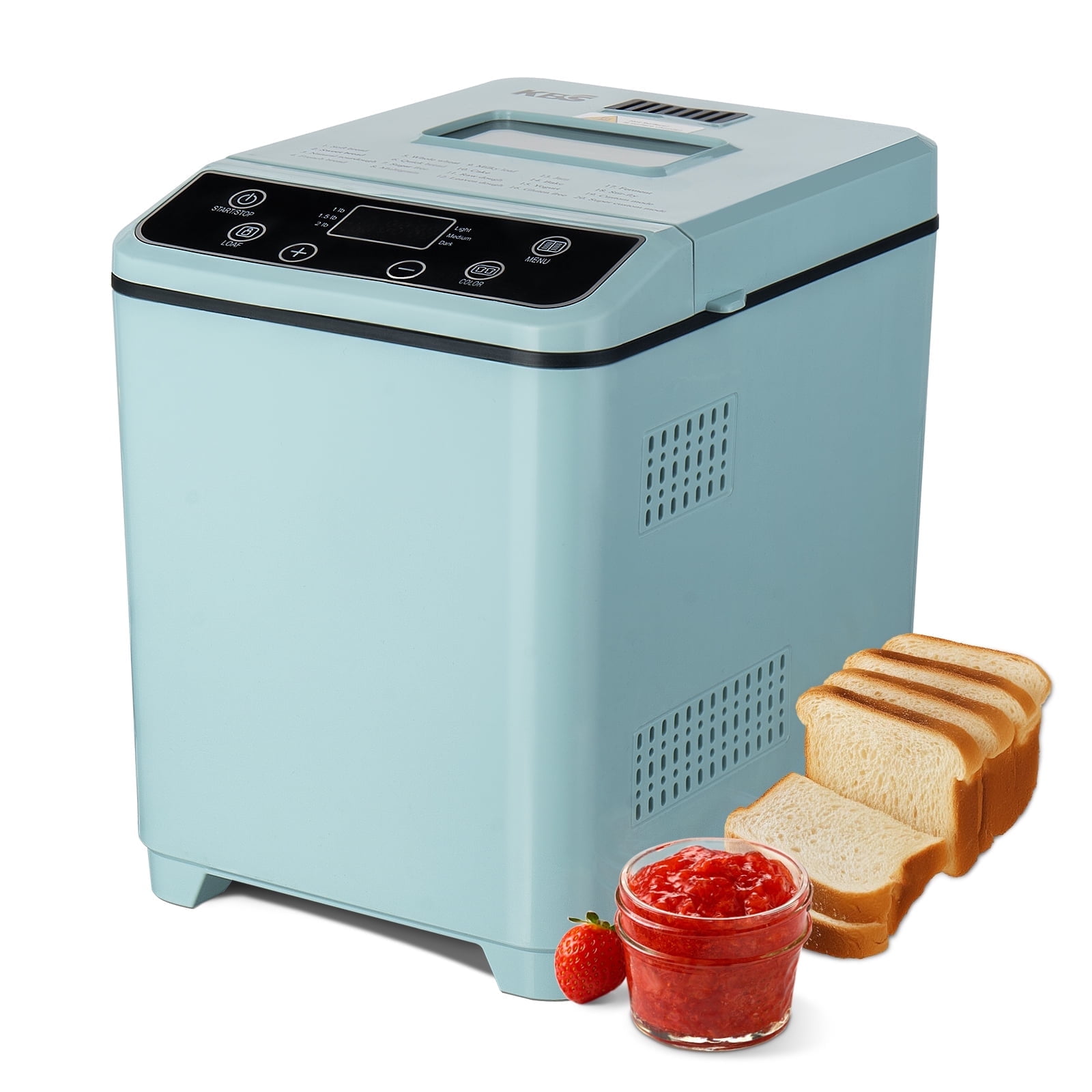KBS 2LB 20-in-1 Bread Maker Machine with Automatic LCD display,2 Custom ...