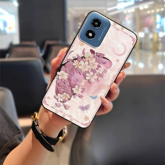KBS-Phone Case For MOTO G Play 2024/4G/5G, Oil Painting Waterproof Cute TPU Anti-dust Shockproof ...