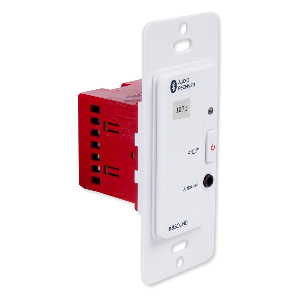 KBSound In-Wall Bluetooth Audio Receiver with Stereo Speakers and Power ...