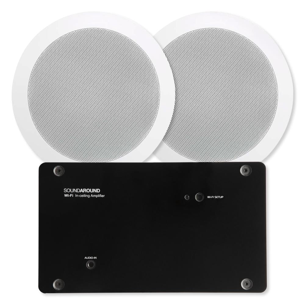 KBSound 60351 SOUNDAROUND Wi-Fi In-Ceiling Amplifier with Two 5.25 In ...