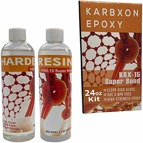 KBX-15 Super Bond - Epoxy Resin Kit - 2 Part Crystal Clear epoxy - High ...