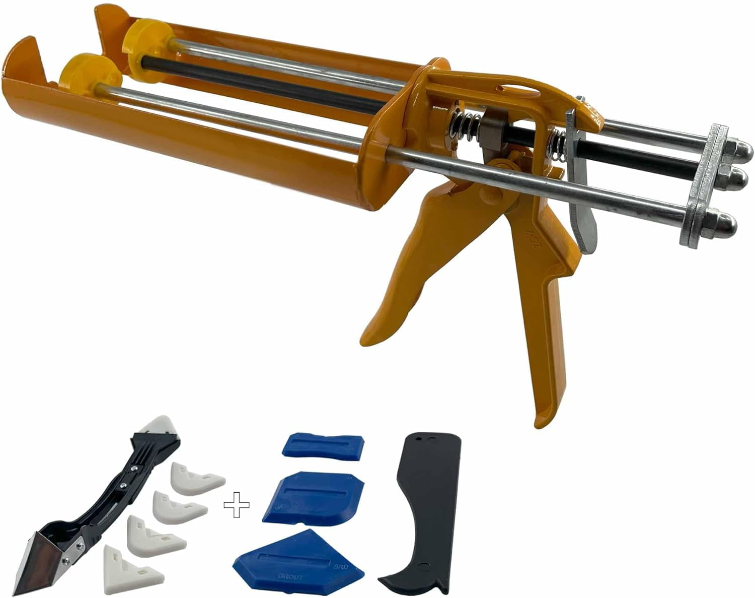 KBX100 Dual component cdhesive epoxy dispenser 400ml acccepts 1:1 mix ratio cartridges 13:1 ...