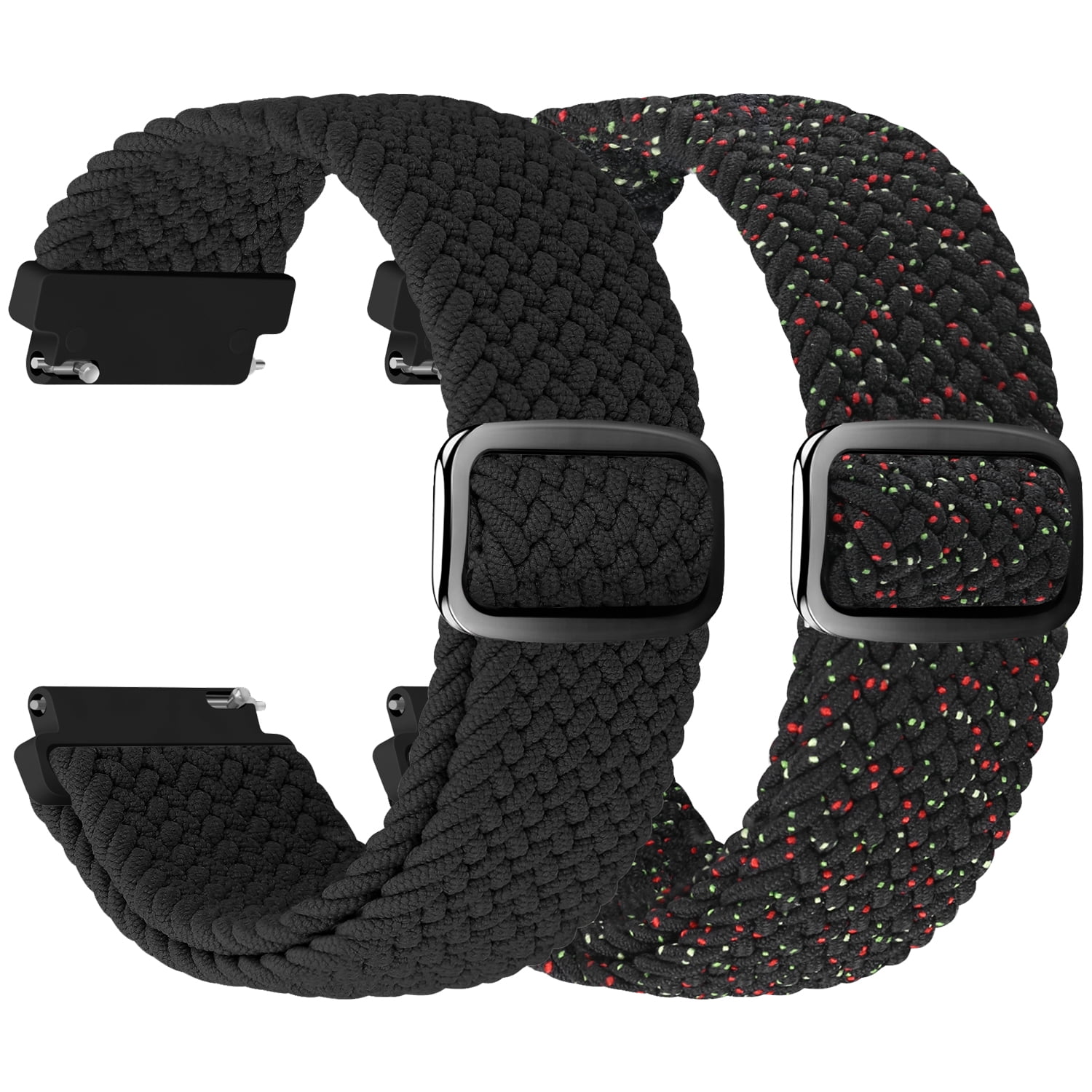KBYKO 18mm Braided Watch Bands Compatible with Garmin Vivoactive 4S ...