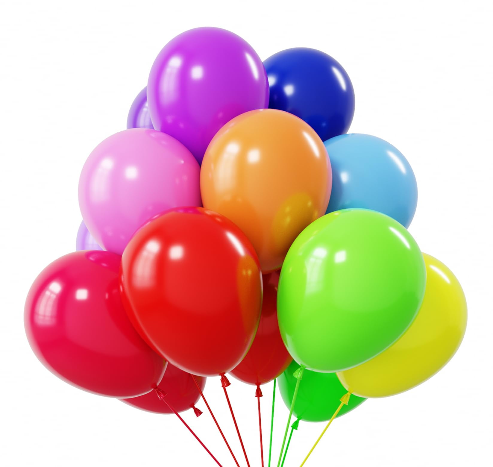 KBZVNAF Rainbow Balloons Latex DHF10 Party Balloons - 50 Pack 12 inch ...