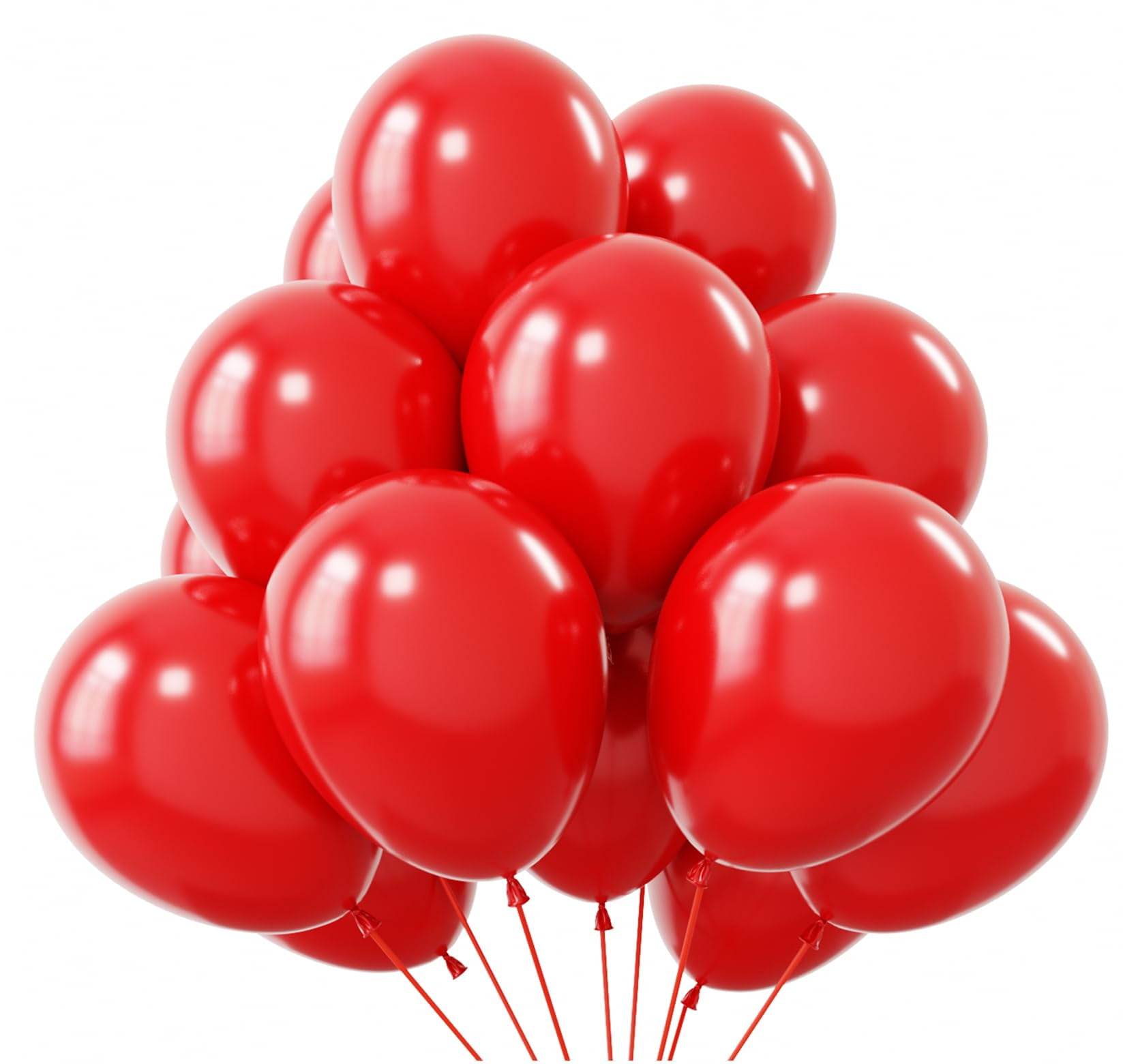 KBZVNAF Red Balloons Latex SSF20 Party Balloons - 50 Pack 12 inch ...