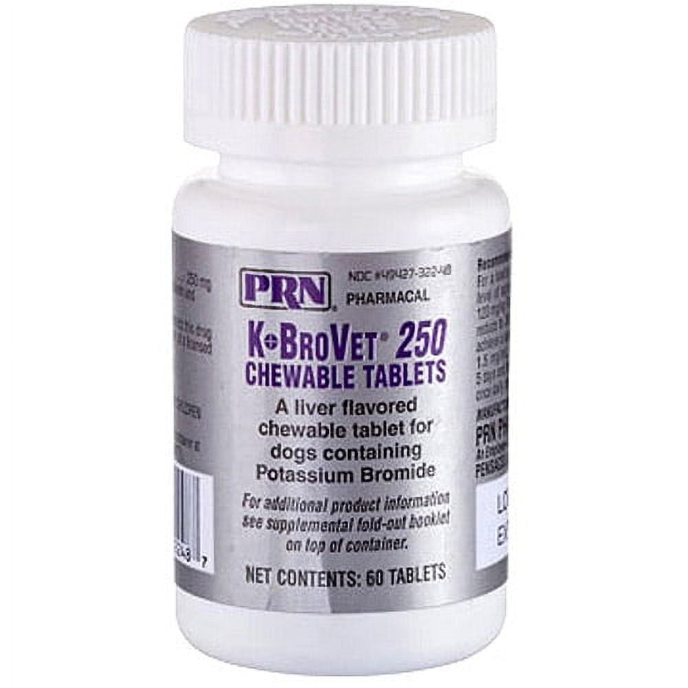 KBroVet-CA1 (Potassium Bromide) Chewable Tablets 250mg - Walmart.com