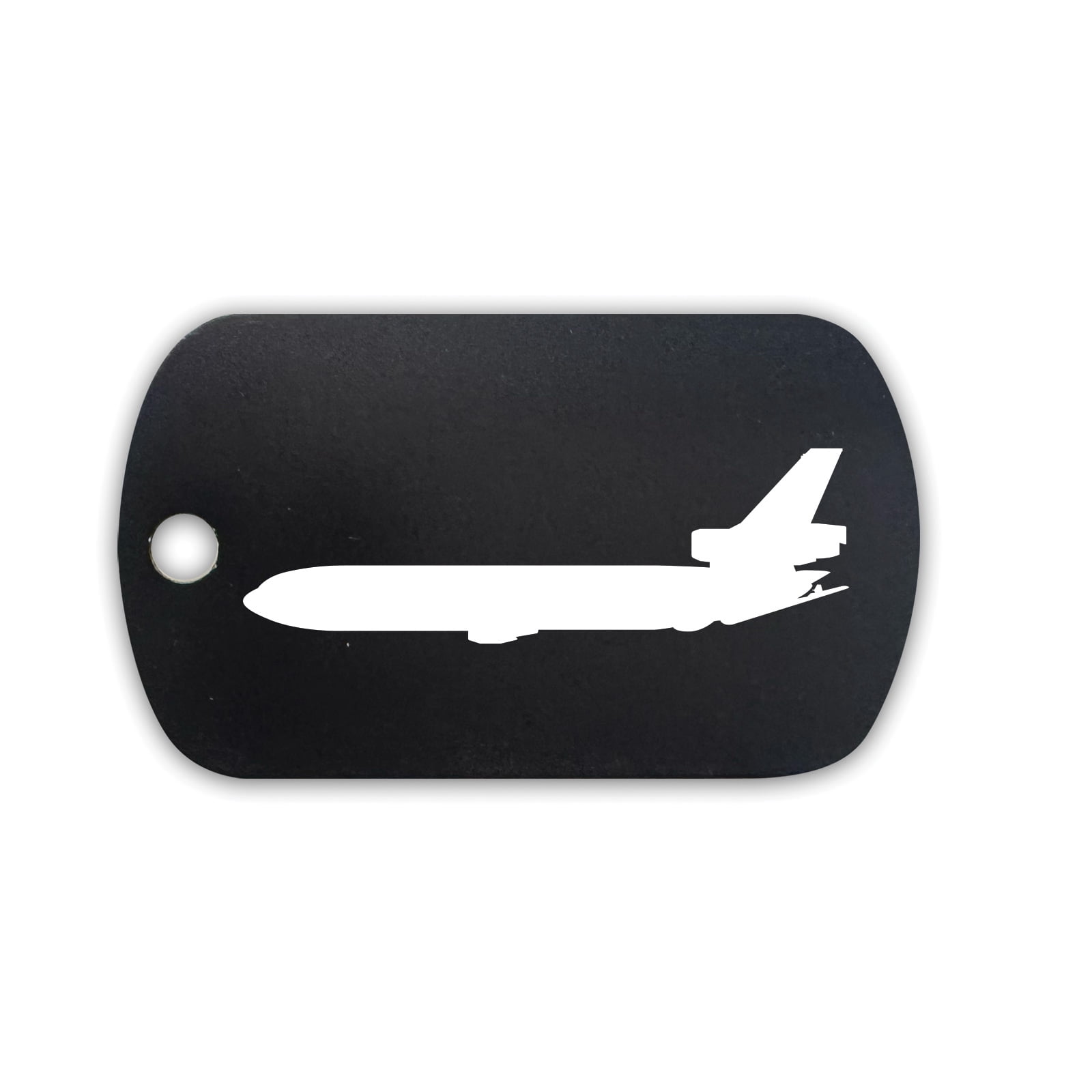 KC-10 Extender Side View GI Dog Tag Aluminum Keychain aerial refueling ...