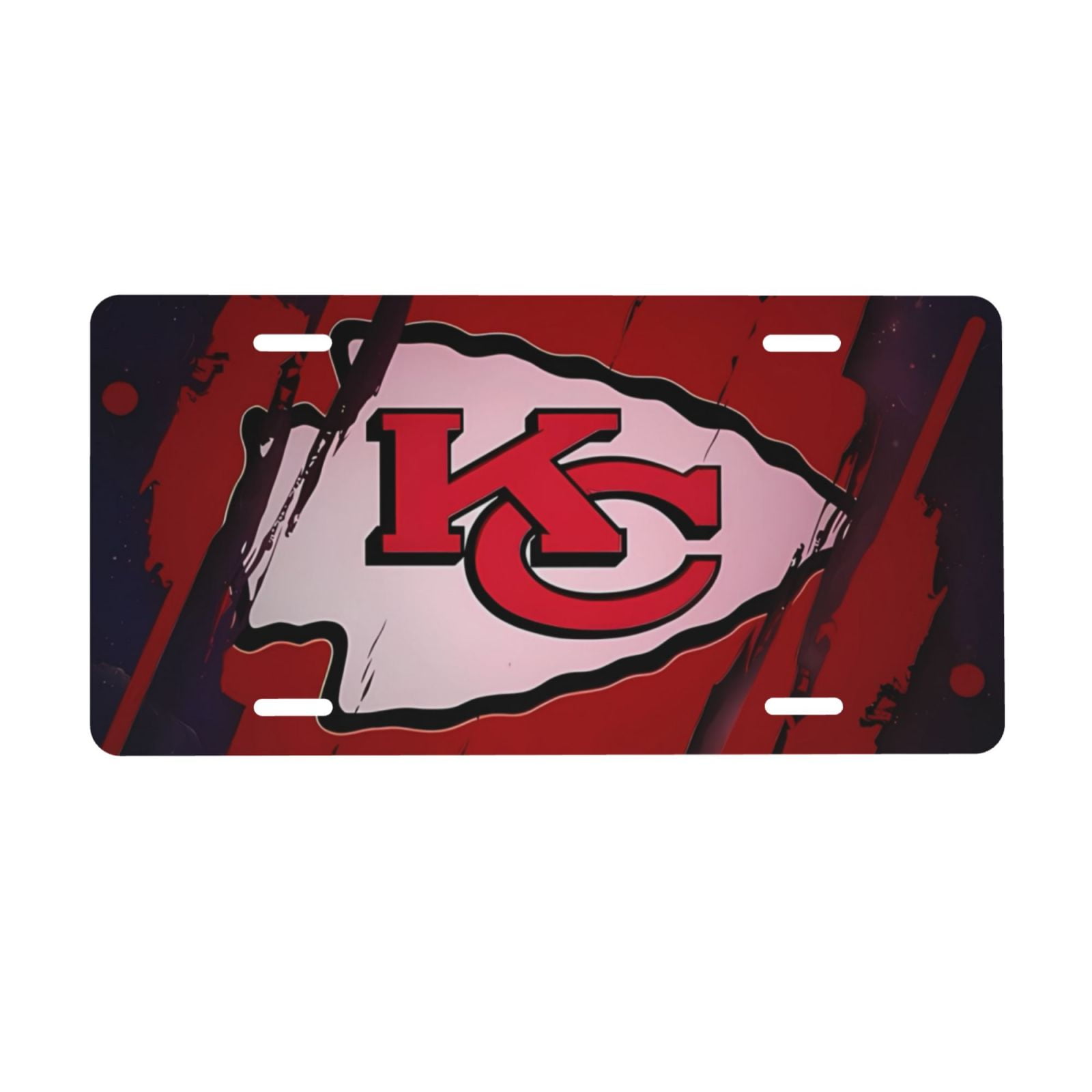 KC_Chiefs License Plate Thickened Aluminum Car Front Frames Tags Great ...