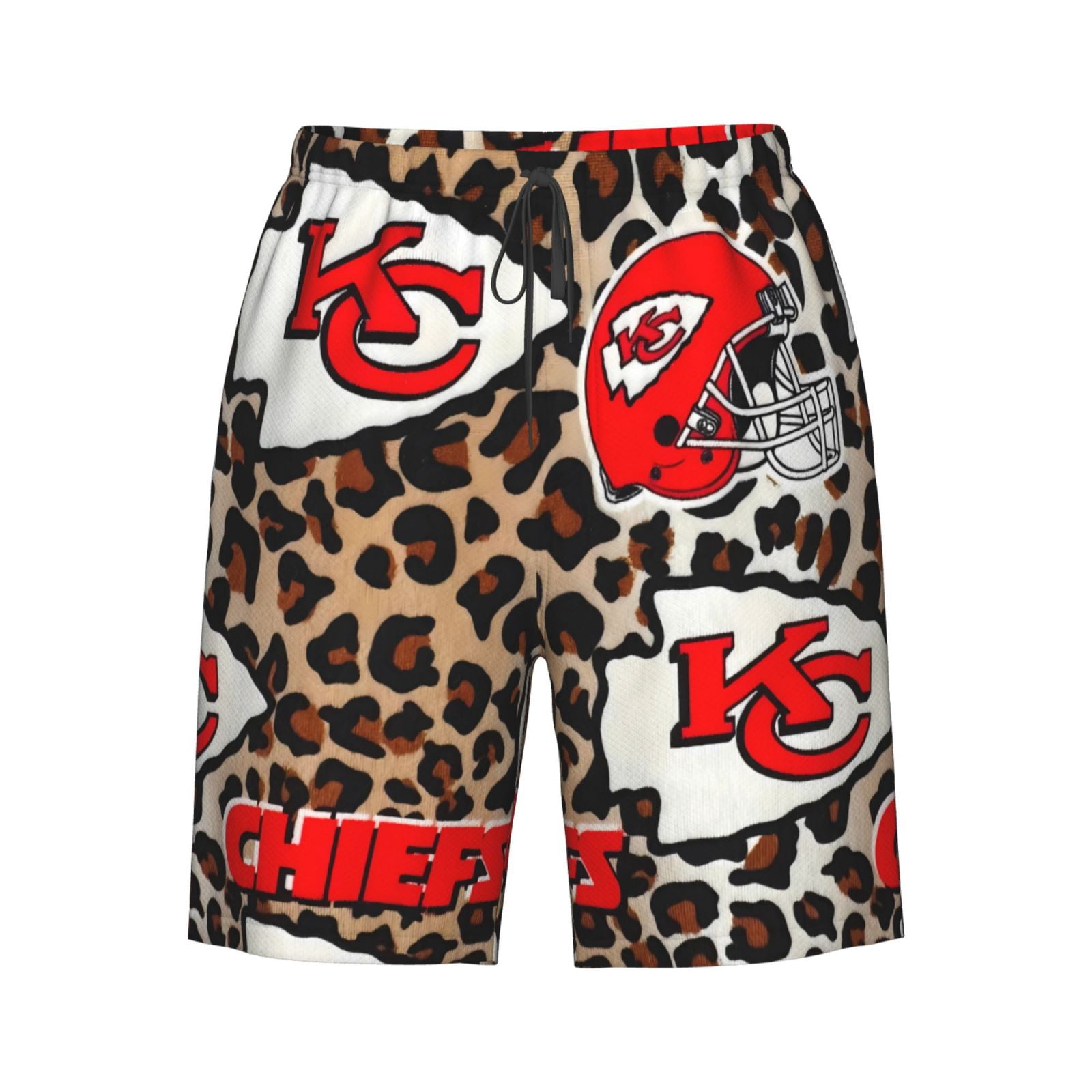 KC_Chiefs Men's Quick Dry Beach Shorts Football Team Logo Print Dive ...