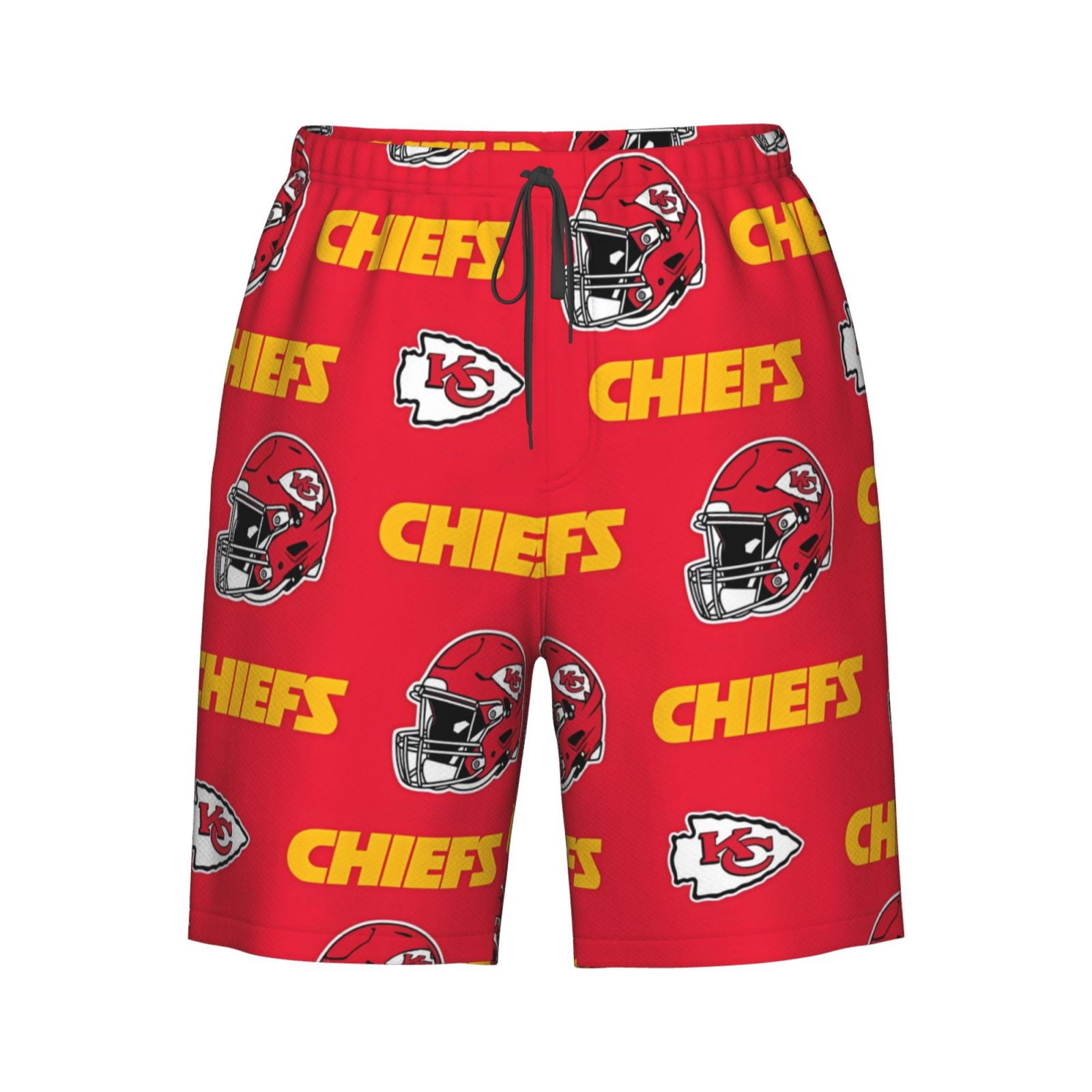 KC_Chiefs Men's Quick Dry Beach Shorts Football Team Logo Print Dive ...