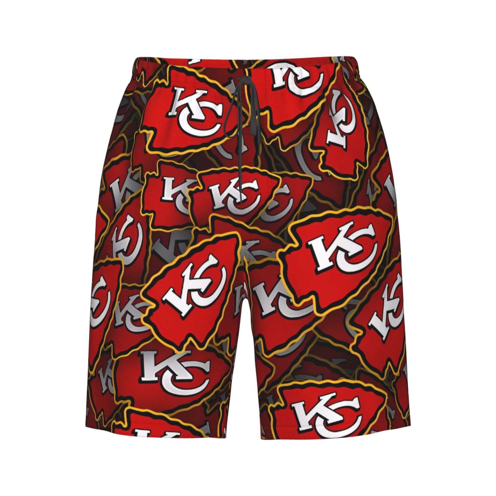 KC_Chiefs Men's Quick Dry Beach Shorts Football Team Logo Print Dive ...