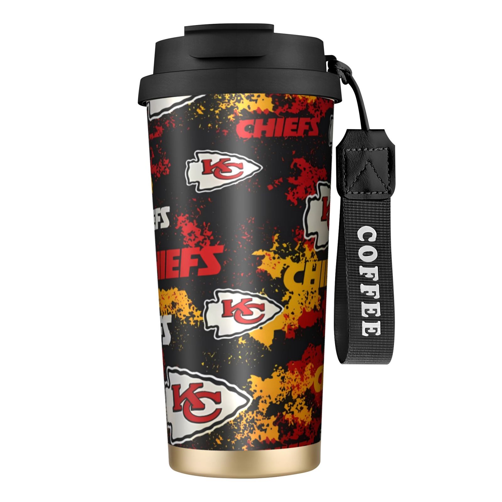 KC Chiefss Custom 316 Stainless Steel Double Drink Coffee Cup Leakproof ...