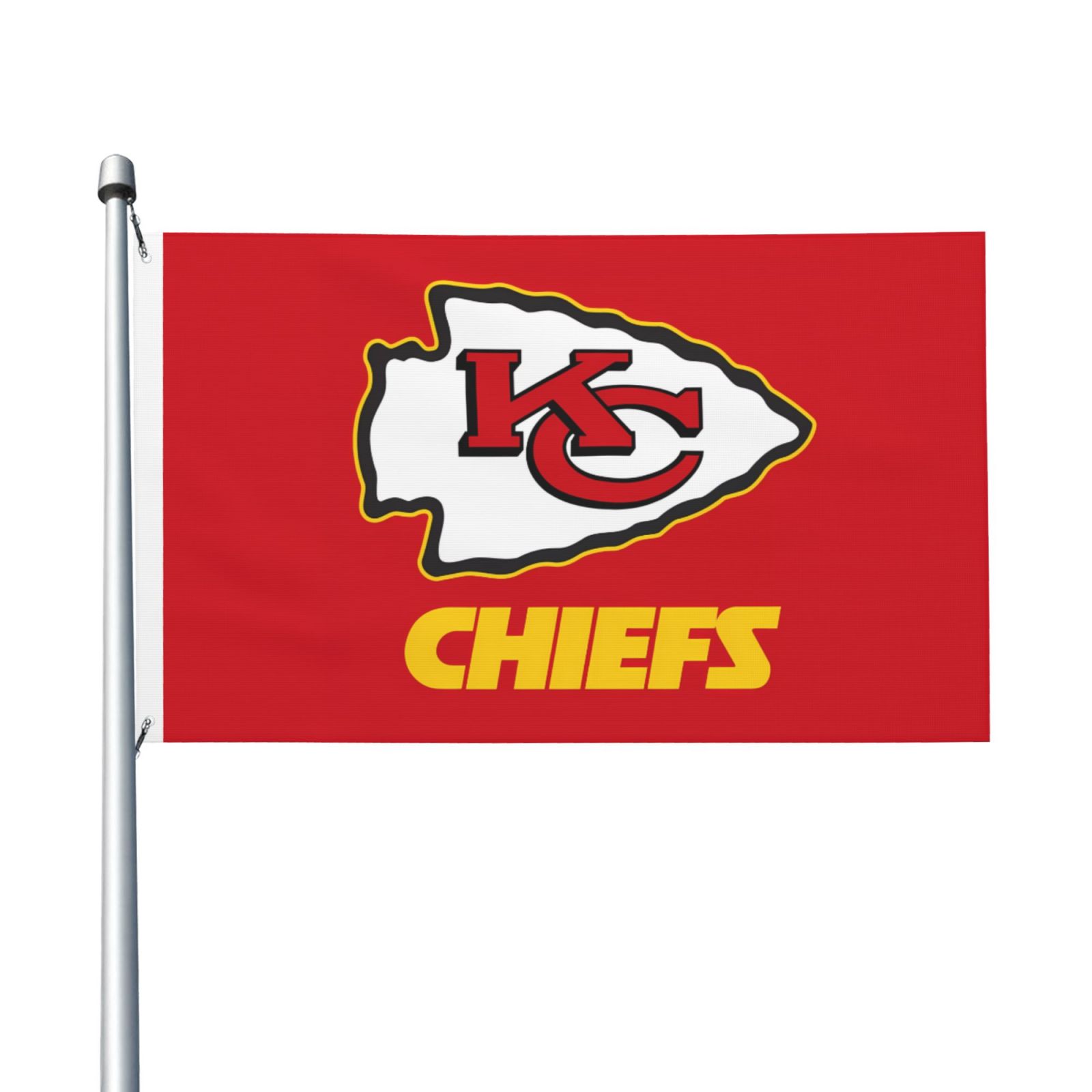 KC Chiefss Flag 3x5FT Outdoor Double Sided Heavy Duty Polyester Flags ...