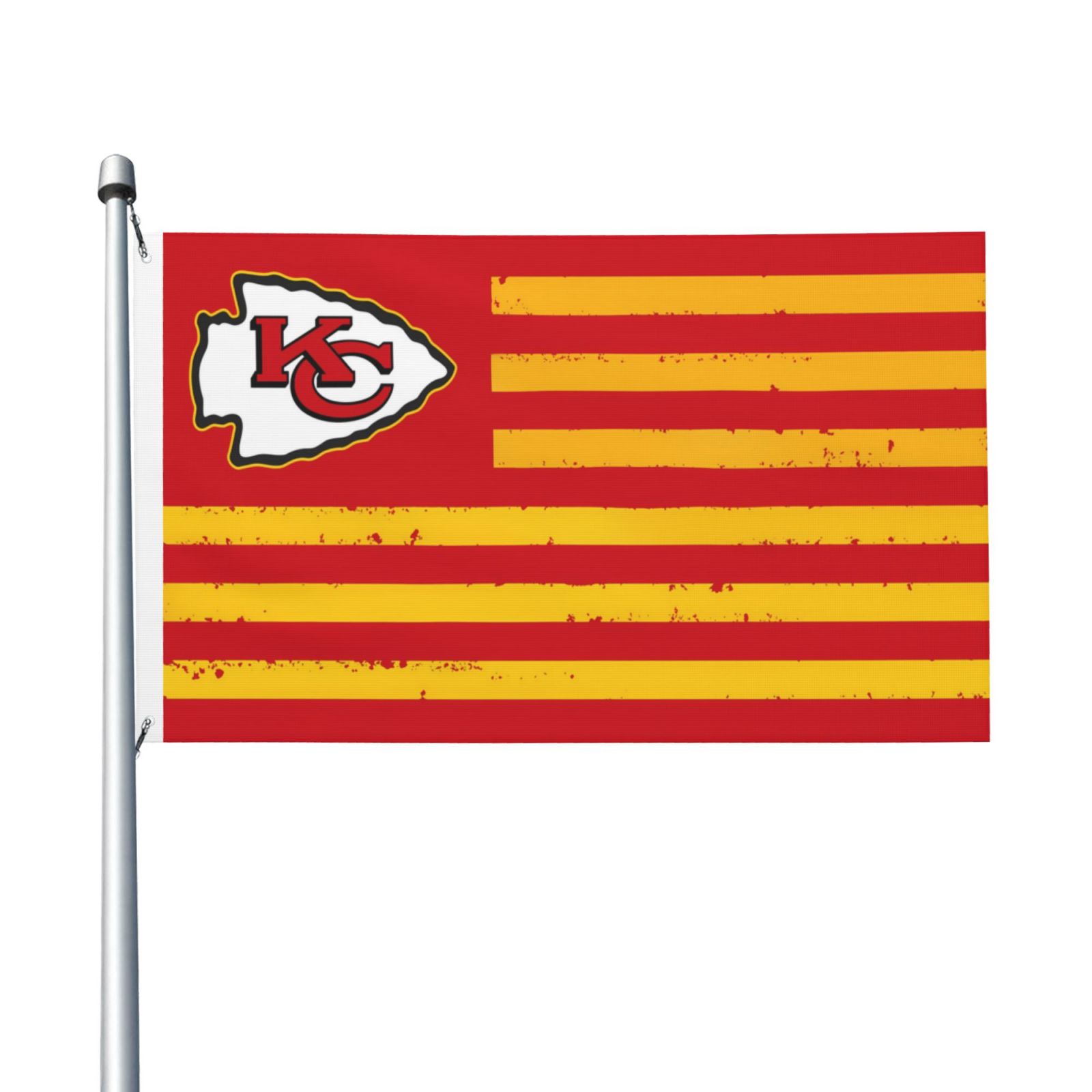 KC Chiefss Flag 3x5FT Outdoor Double Sided Heavy Duty Polyester Flags ...