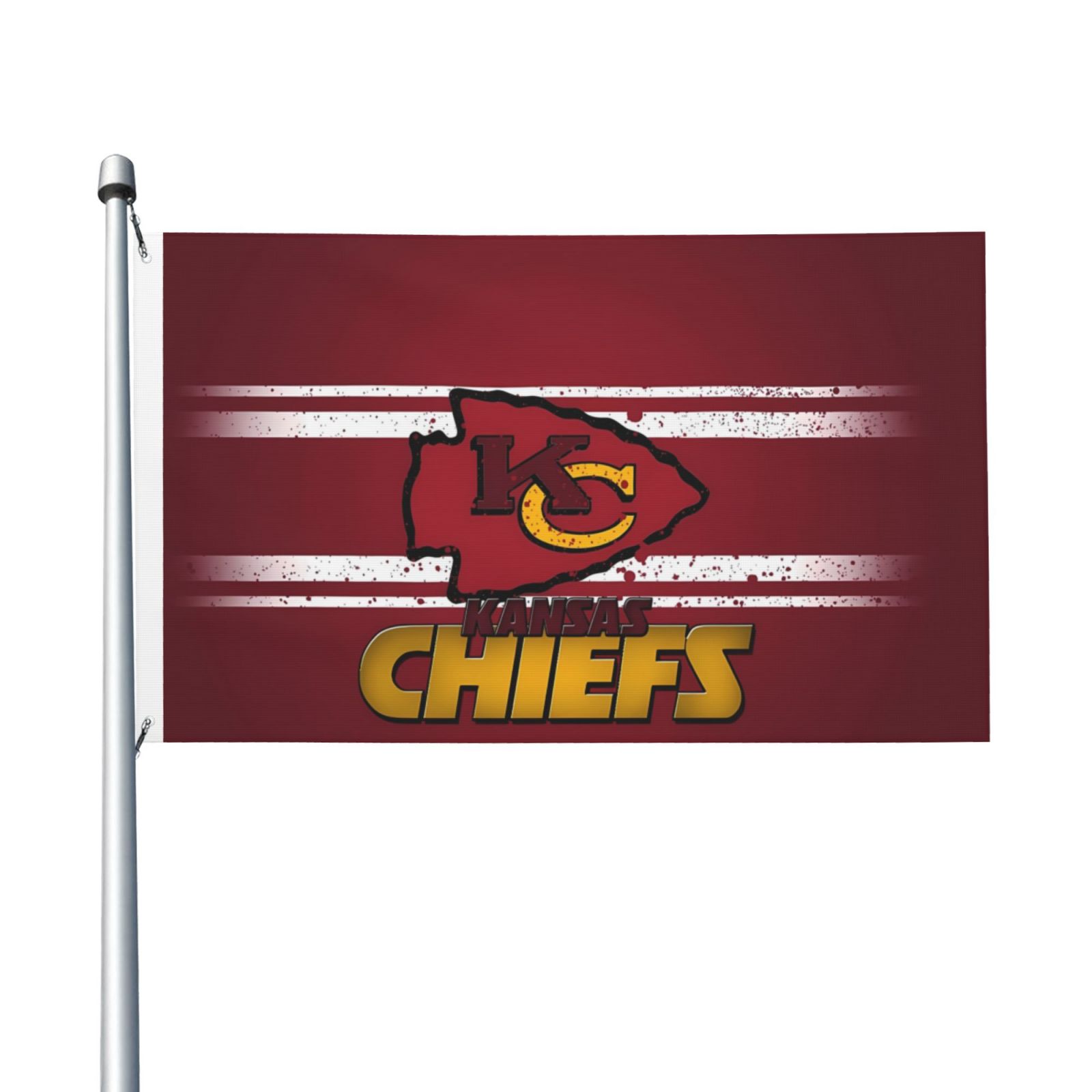 KC Chiefss Flag 3x5FT Outdoor Double Sided Heavy Duty Polyester Flags ...