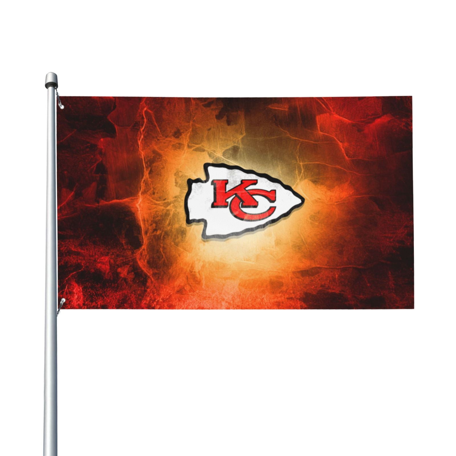 KC Chiefss Football Fan 3x5 Ft Flags with 2 Grommets for Indoor Outdoor ...