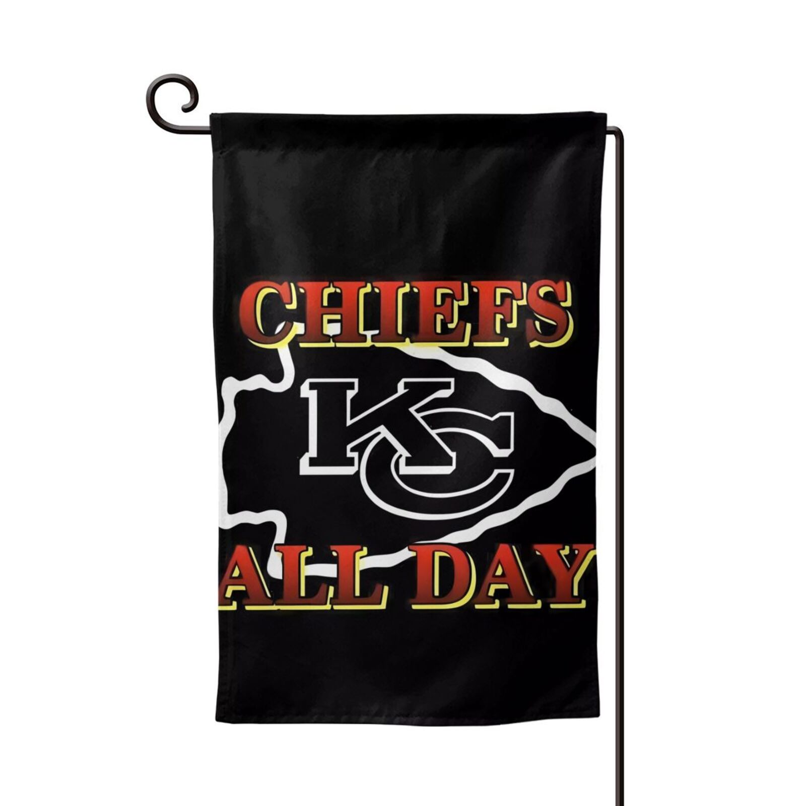 KC_Chiefss Football Fans Double Sided Garden Banner flags Sharp Corner ...