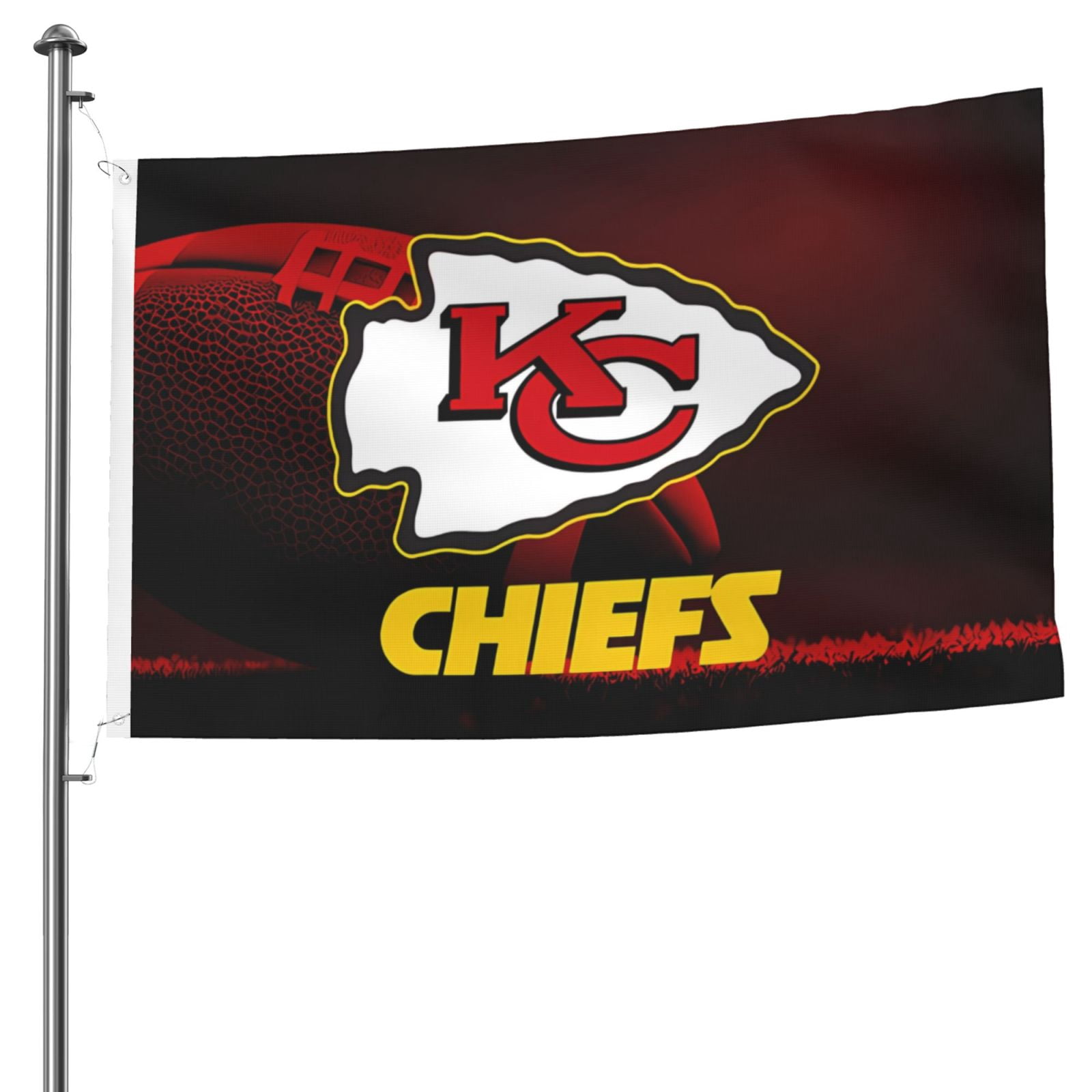KC Chiefss Football Team Double Sided Flag 5X8FT, Team Fans Game Day ...