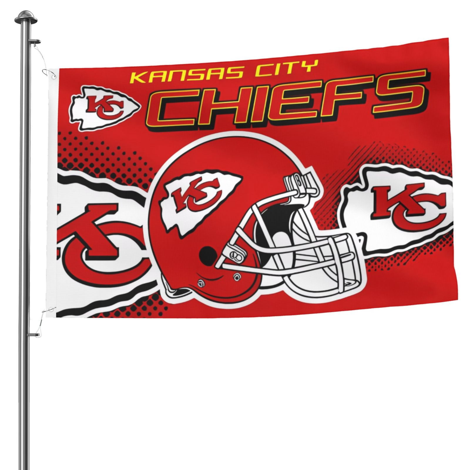 KC Chiefss Football Sport Fans Double Two Sided House Flag 5X8FT ...