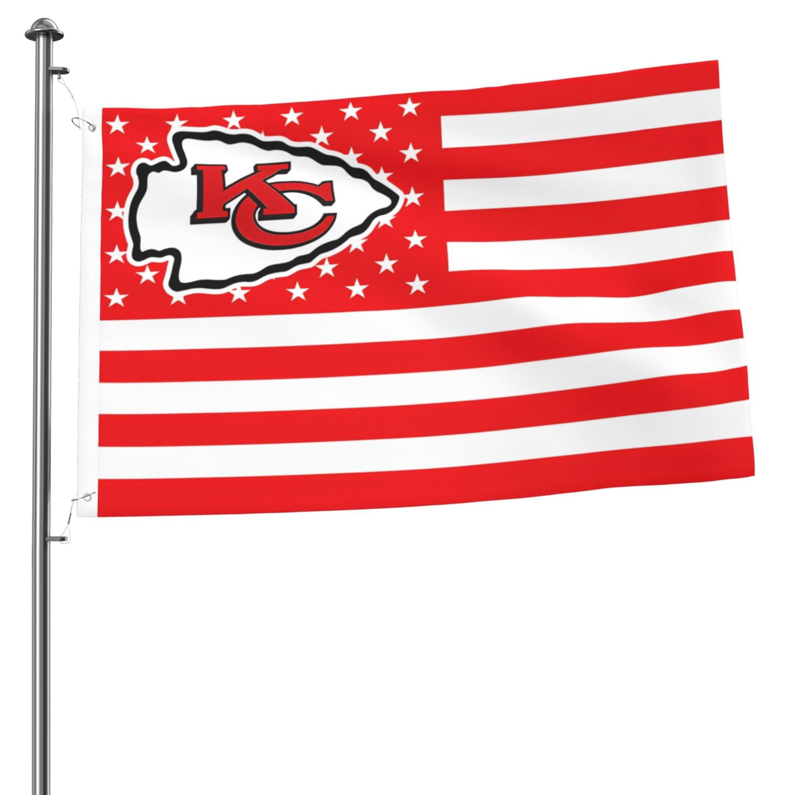 KC Chiefss Football Team Double Sided Flag 2x3FT Flag, Custom Logo Flag ...