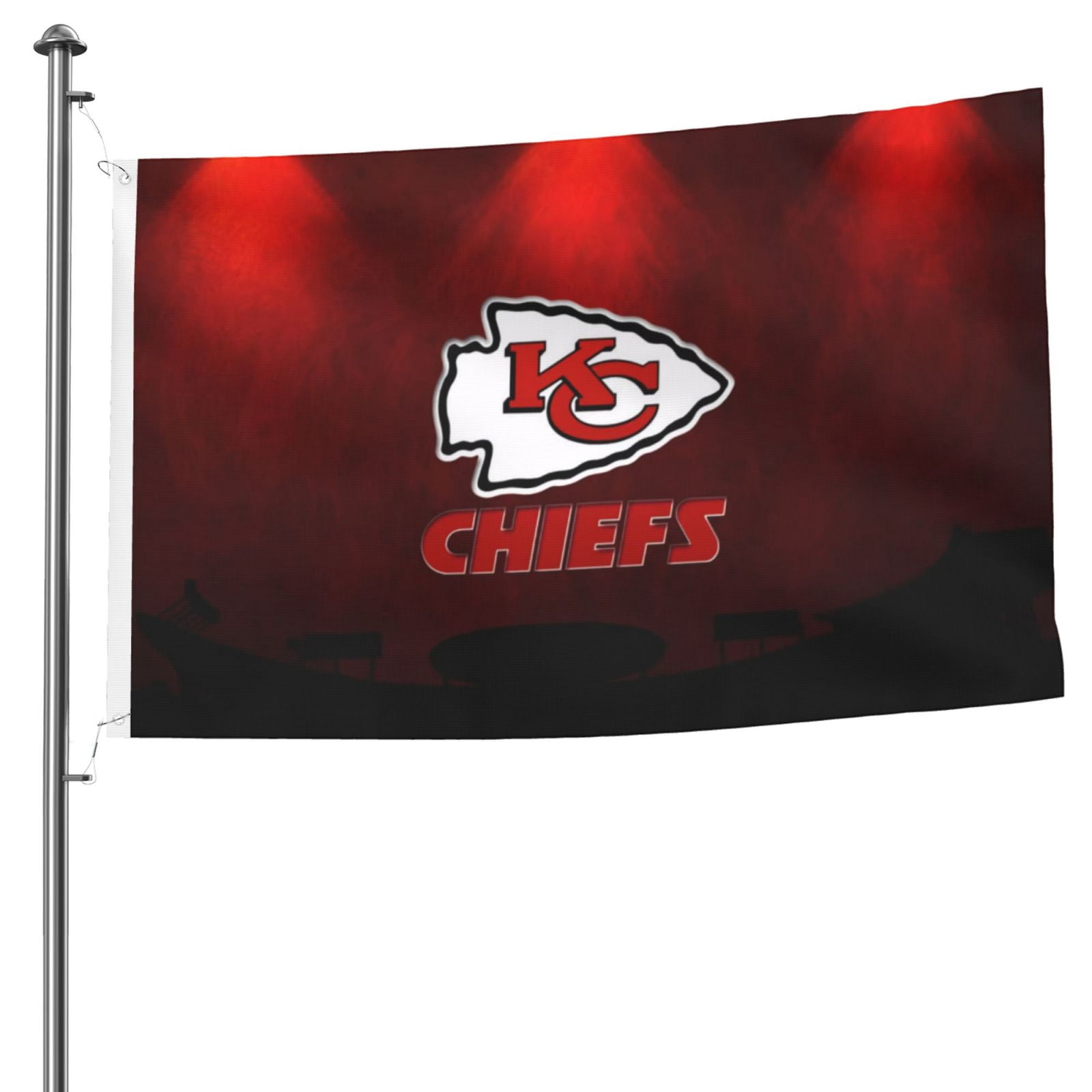 KC Chiefss Football Team Double Sided Flag 5X8FT, Team Fans Game Day ...