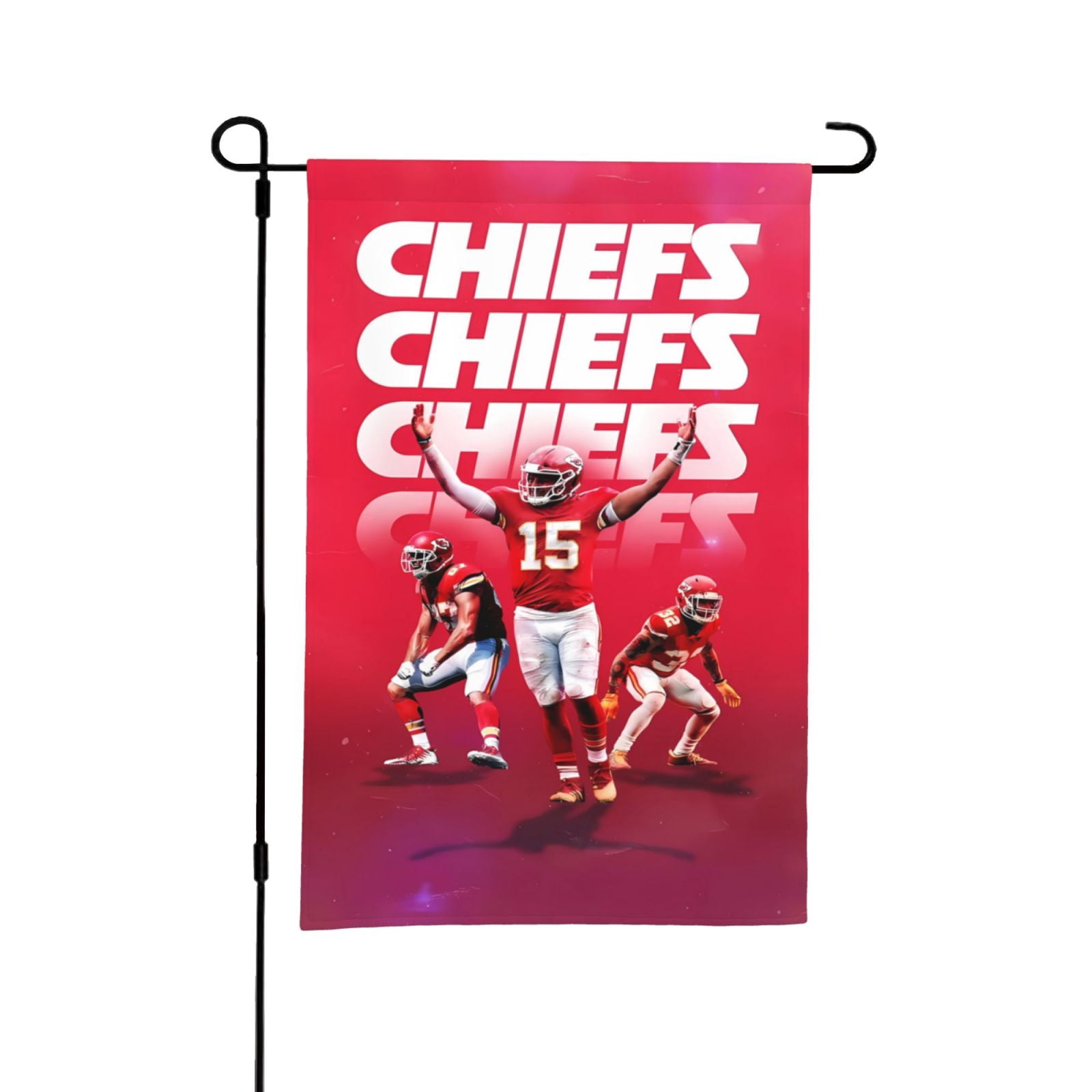 KC Chiefss Football Team Double Sided Garden Flag, Yard Flag 12x18 Inch ...