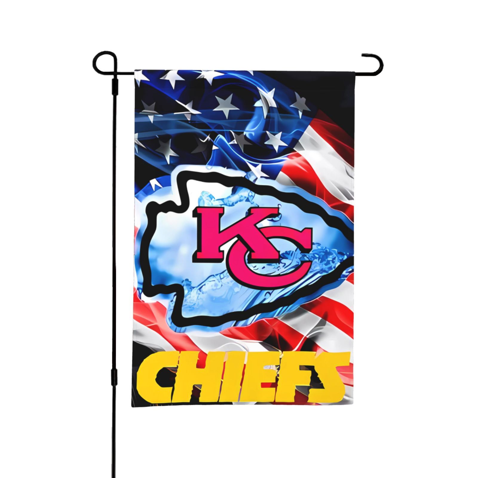 KC Chiefss Football Team Double Sided Garden Flag, Yard Flag 12x18 Inch ...