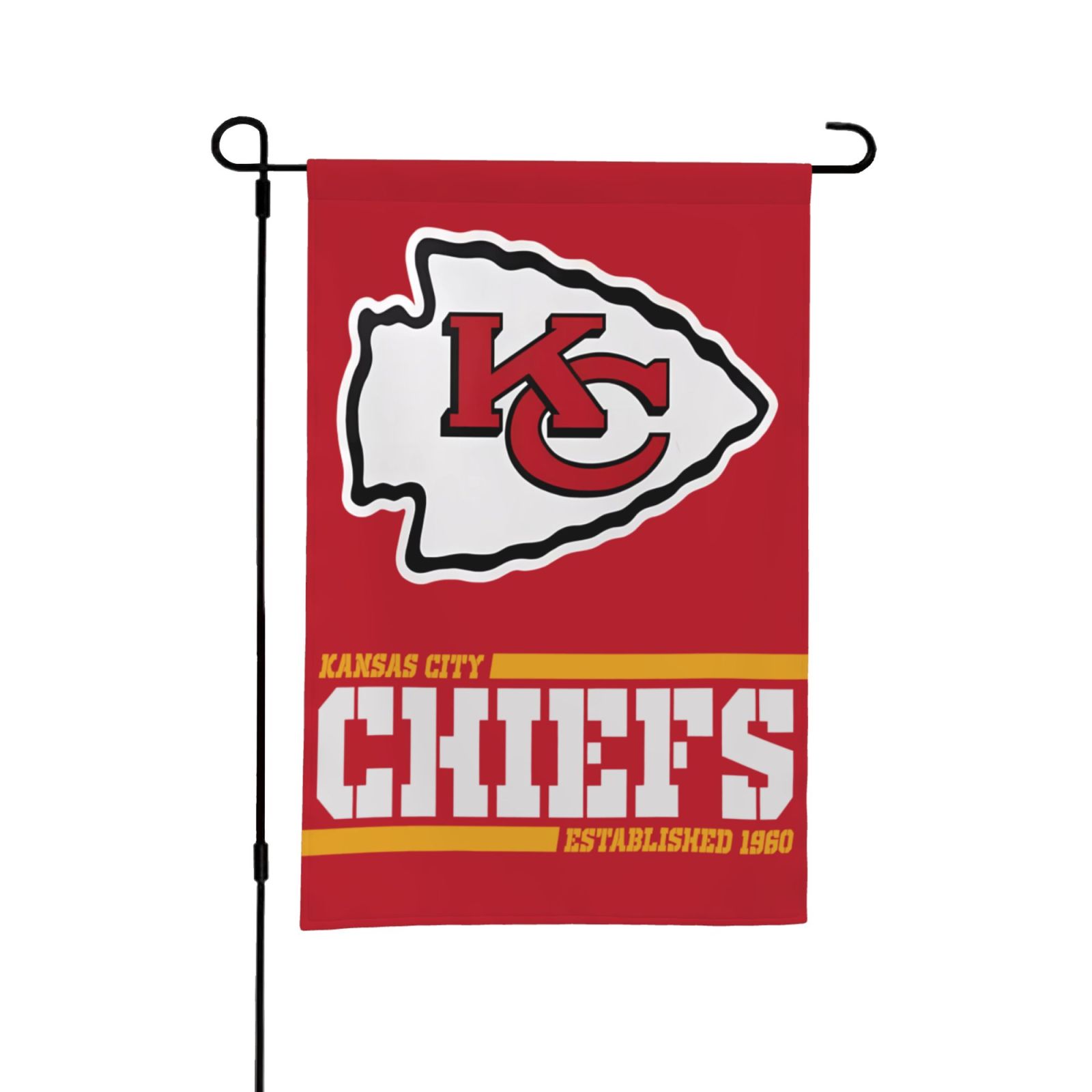 KC Chiefss Football Team Double Sided Garden Flag, Yard Flag 12x18 Inch ...