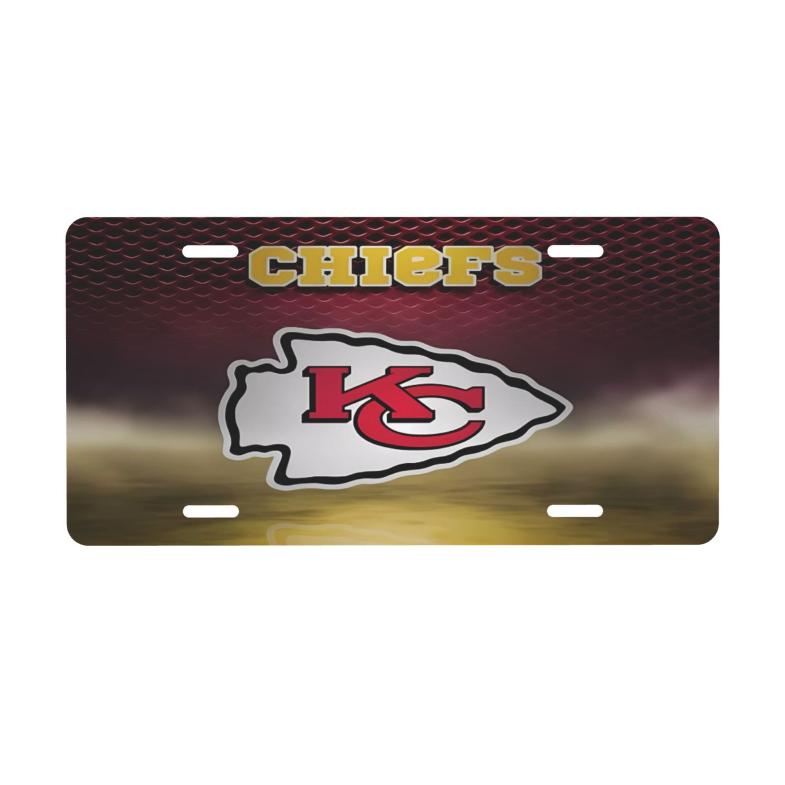 KC Chiefss Football Team Fans License Plate Decorative Metal Car Tag ...