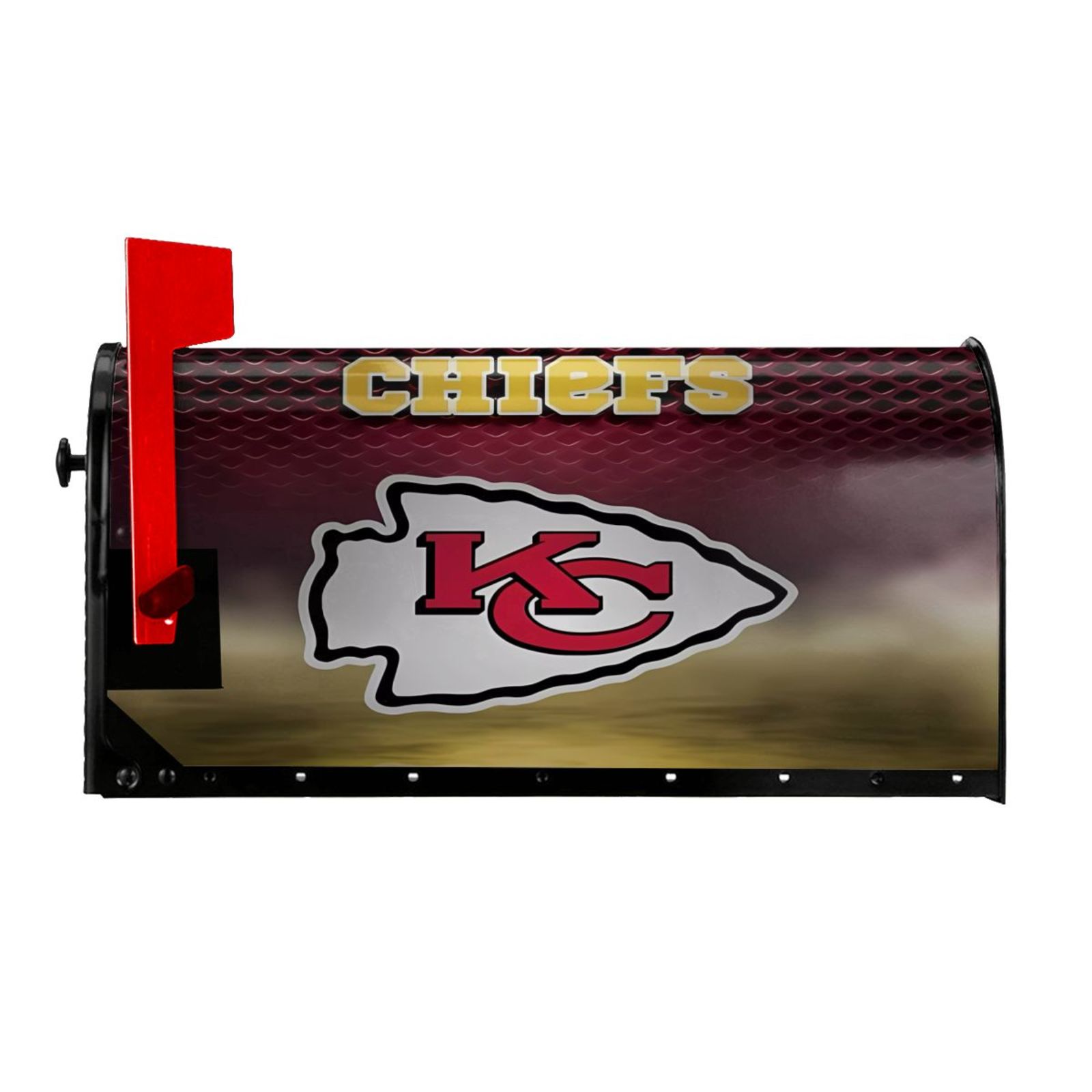 KC Chiefss Football Team Pattern Magnetic Mailbox Cover, Waterproof and ...