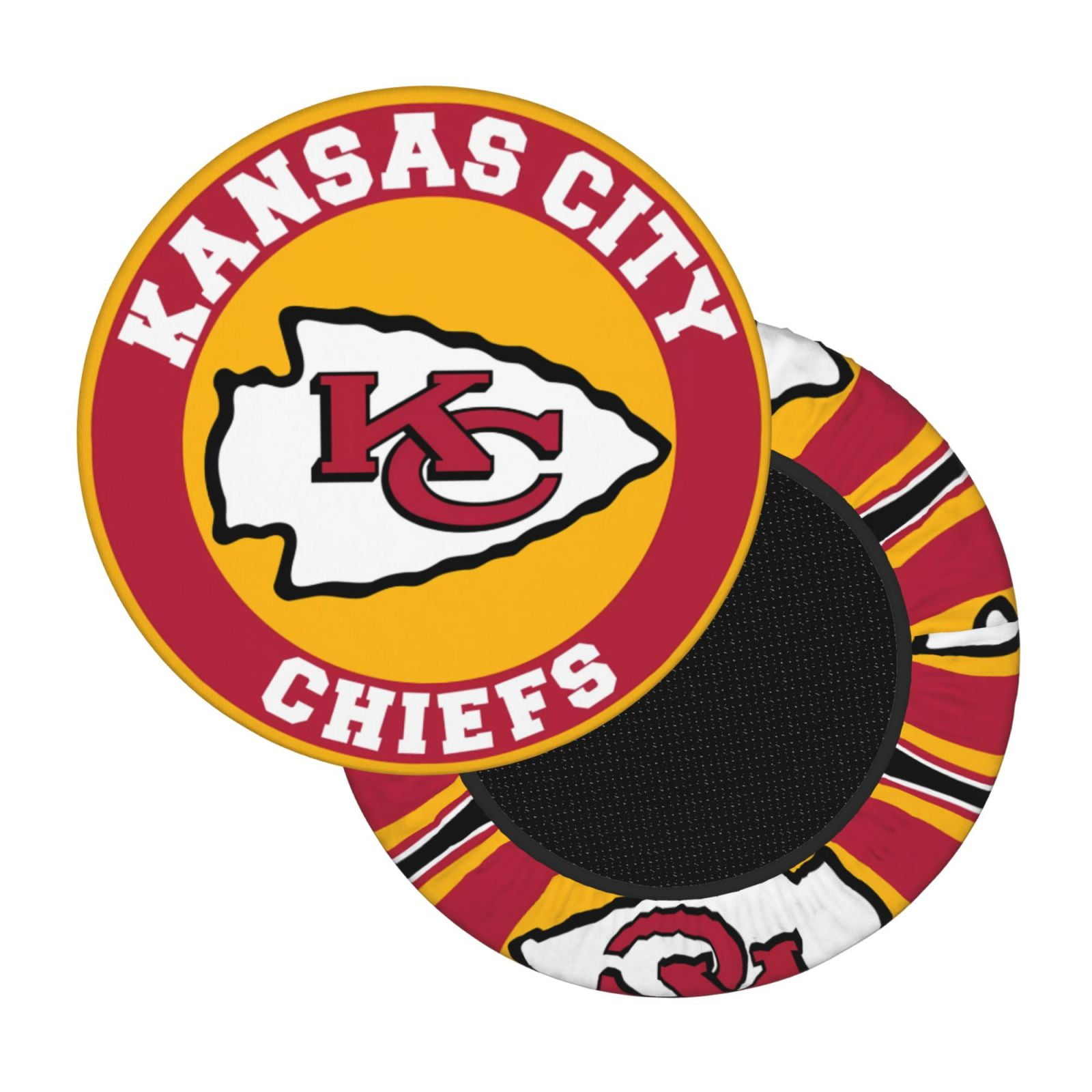 KC Chiefss Football Team Personalized Round Bar Stool Seat Covers, Non ...