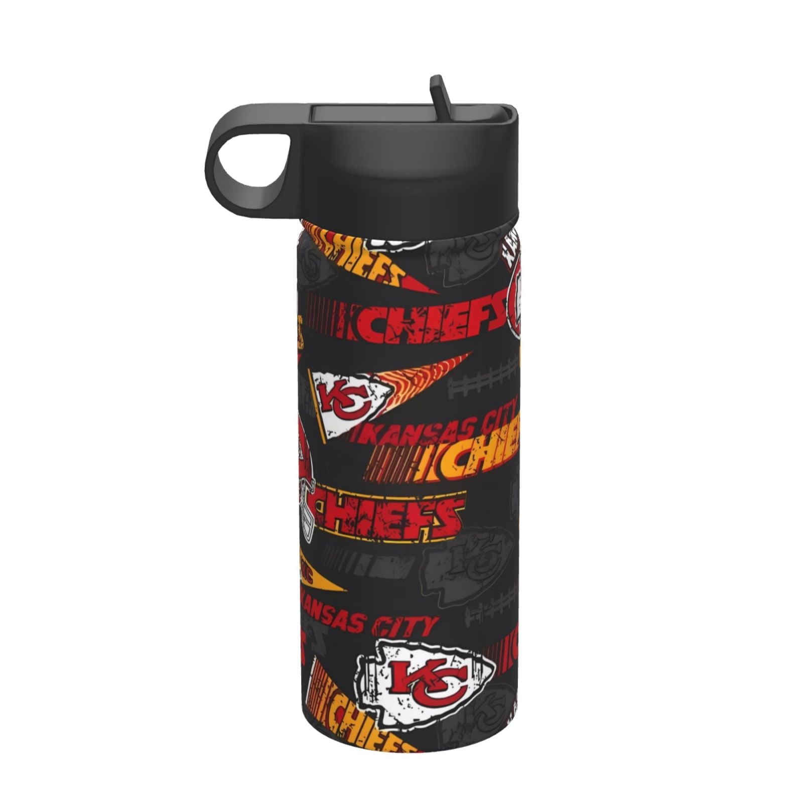 KC Chiefss Football Team Sports Insulated Water Bottle Stainless Steel ...