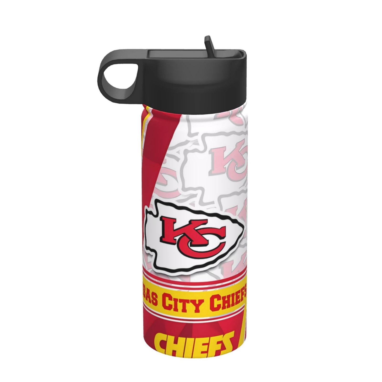 KC Chiefss Football Team Sports Insulated Water Bottle Stainless Steel ...