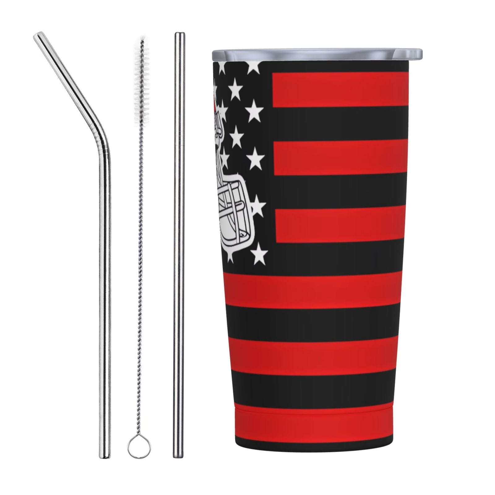 KC Chiefss Football Team Theme 20 oz Car Straw Cup, Travel Coffee Cup ...